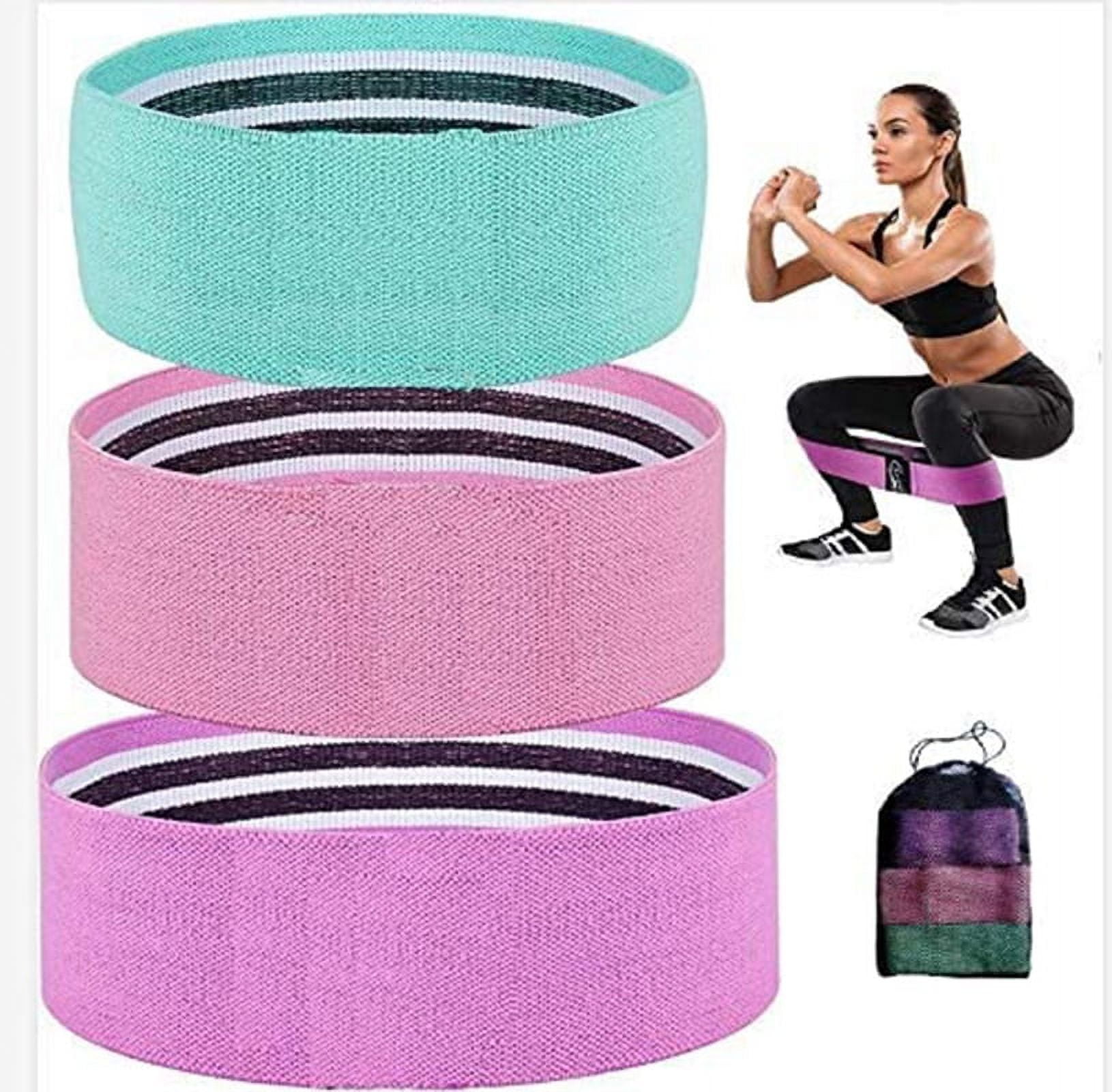 Strength Training Loops, Fabric Resistance Bands with Non-Slip Fabric ...