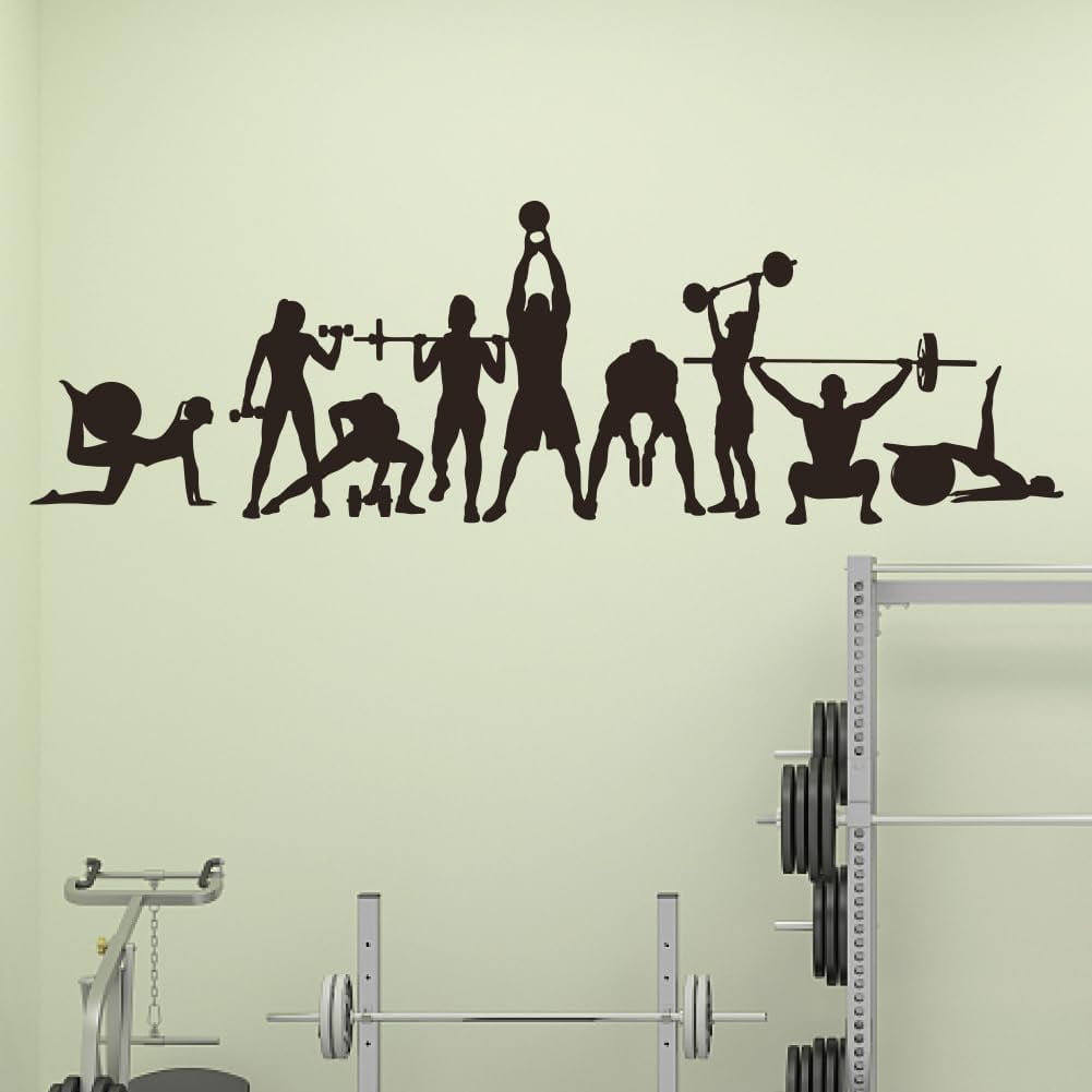 ‌Strength Training‌ Wall Decals Workout‌ Wall Stickers Sport Wall Decor ...