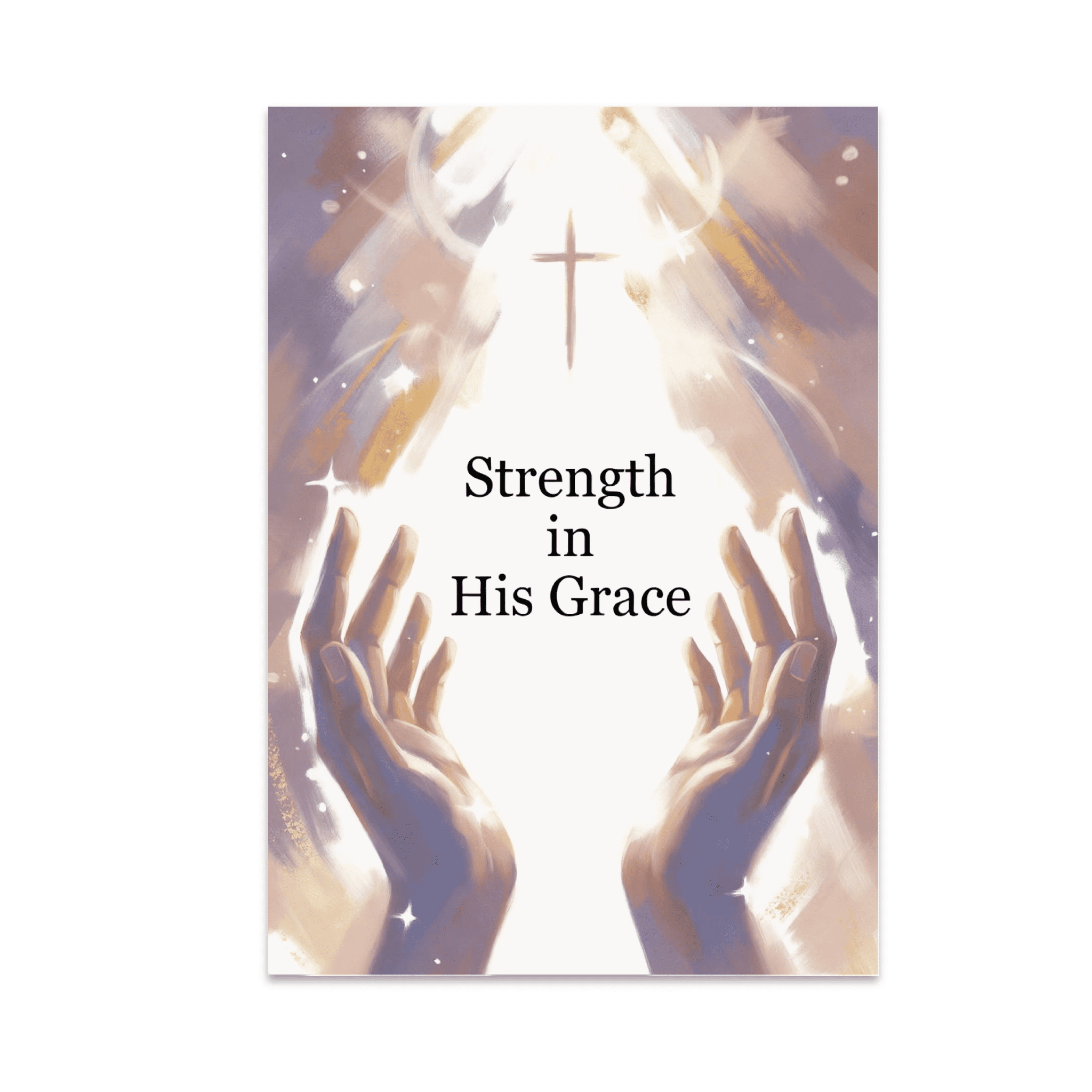 Strength in His Grace Inspirational Art - Faith Lover - 13x19 Poster ...