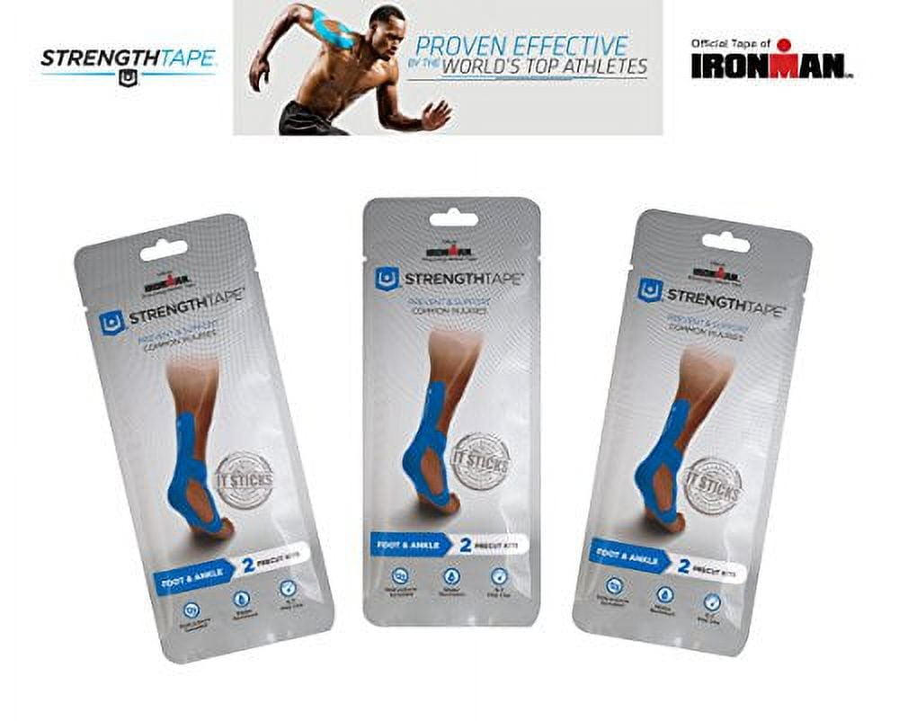 StrengthTape® Kinesiology Tape - Foot/Ankle Kit 3 pack - Walmart.com
