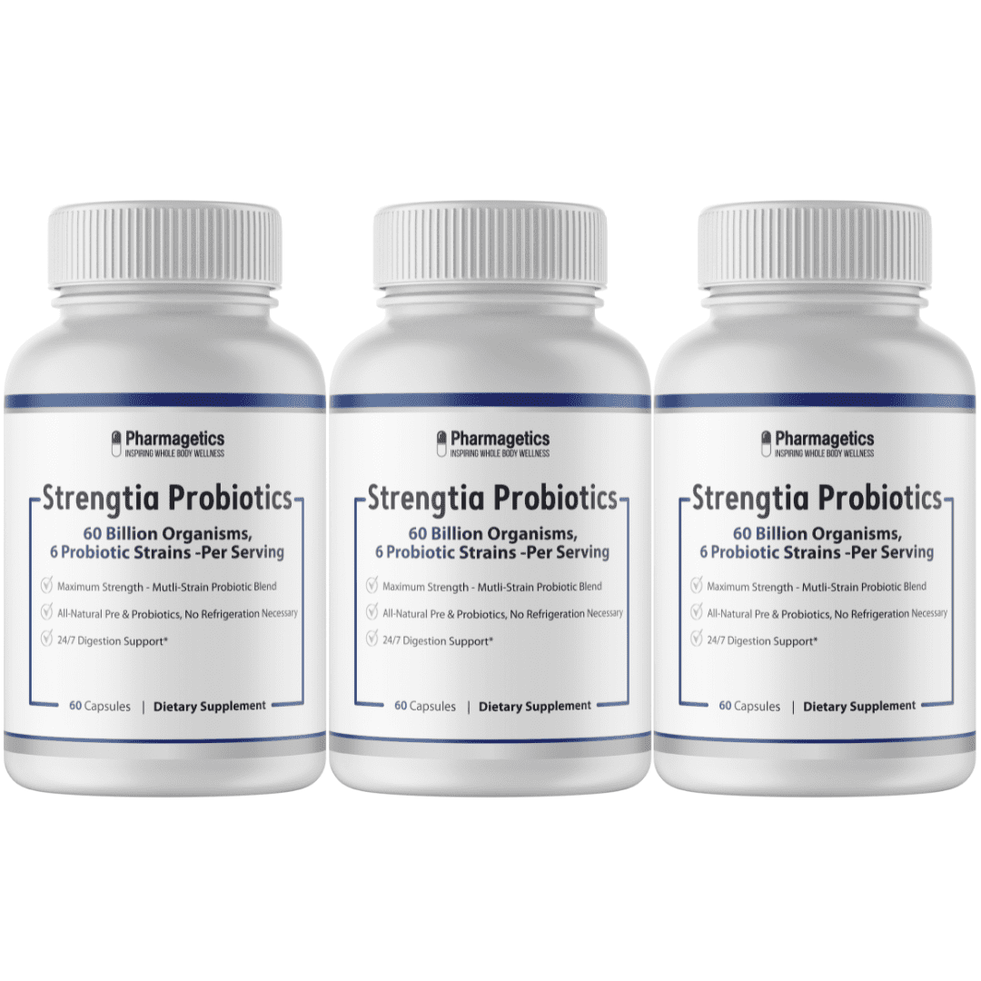 Strengtia Probiotics - Mutli-Strain Probiotic Blend Maximum Strength, 3 ...
