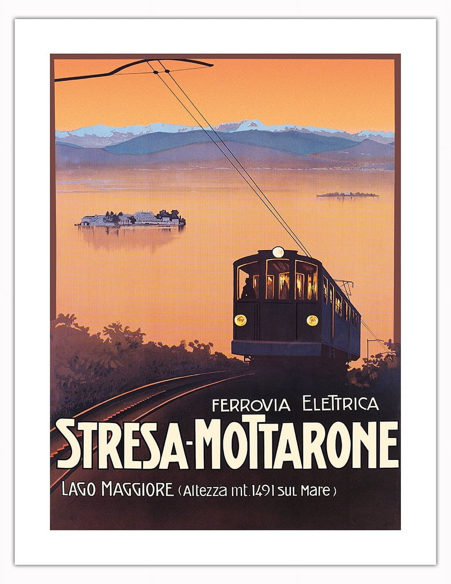 Stresa to Mottarone - Lake Maggiore Italy - by Ferrovia Electric Tram - Vintage Railroad Travel ...