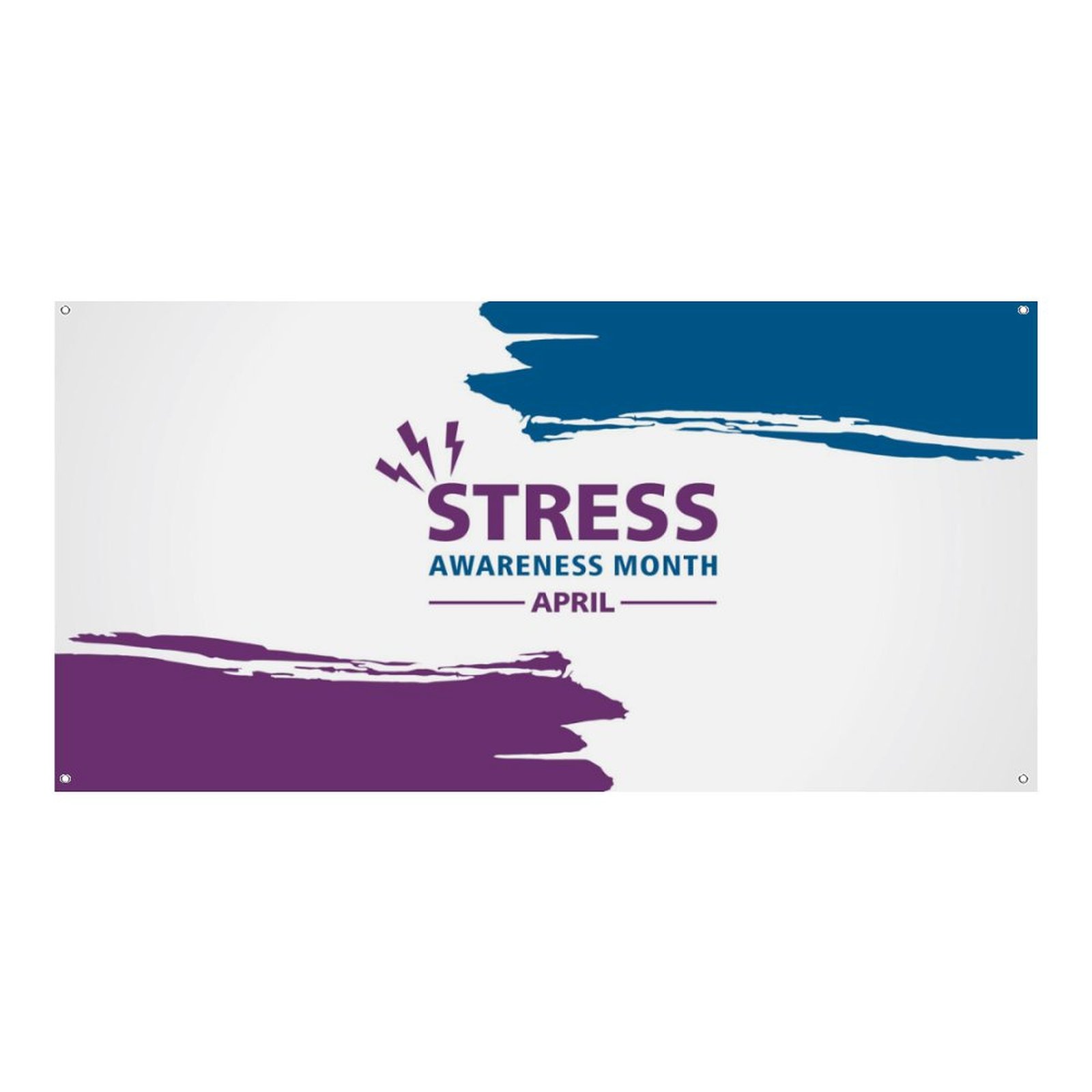 Stress Awareness Month Banners Flag Hanging Backdrop Sign Wall ...