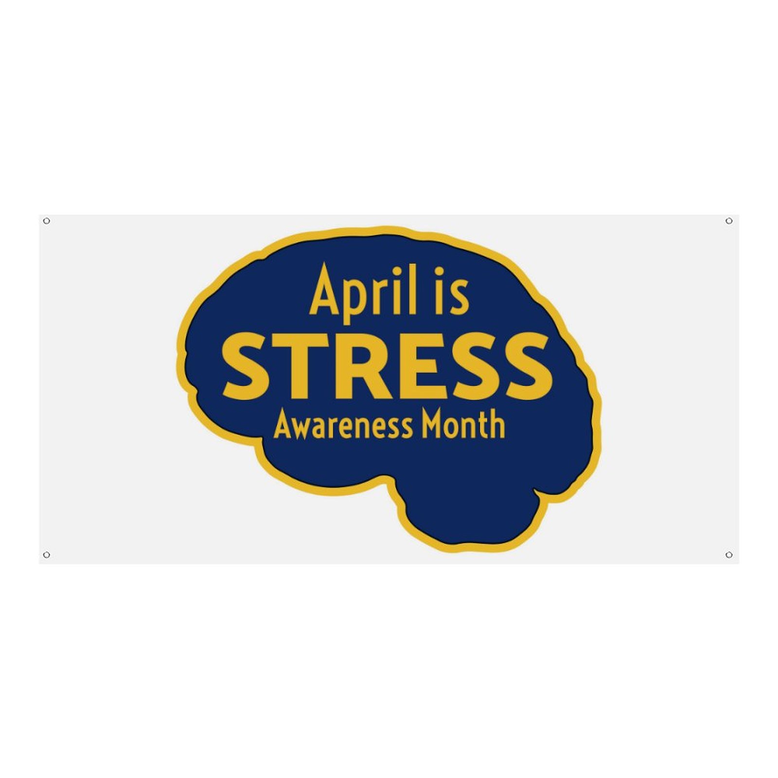 Stress Awareness Month Banners Flag Hanging Backdrop Sign Wall ...