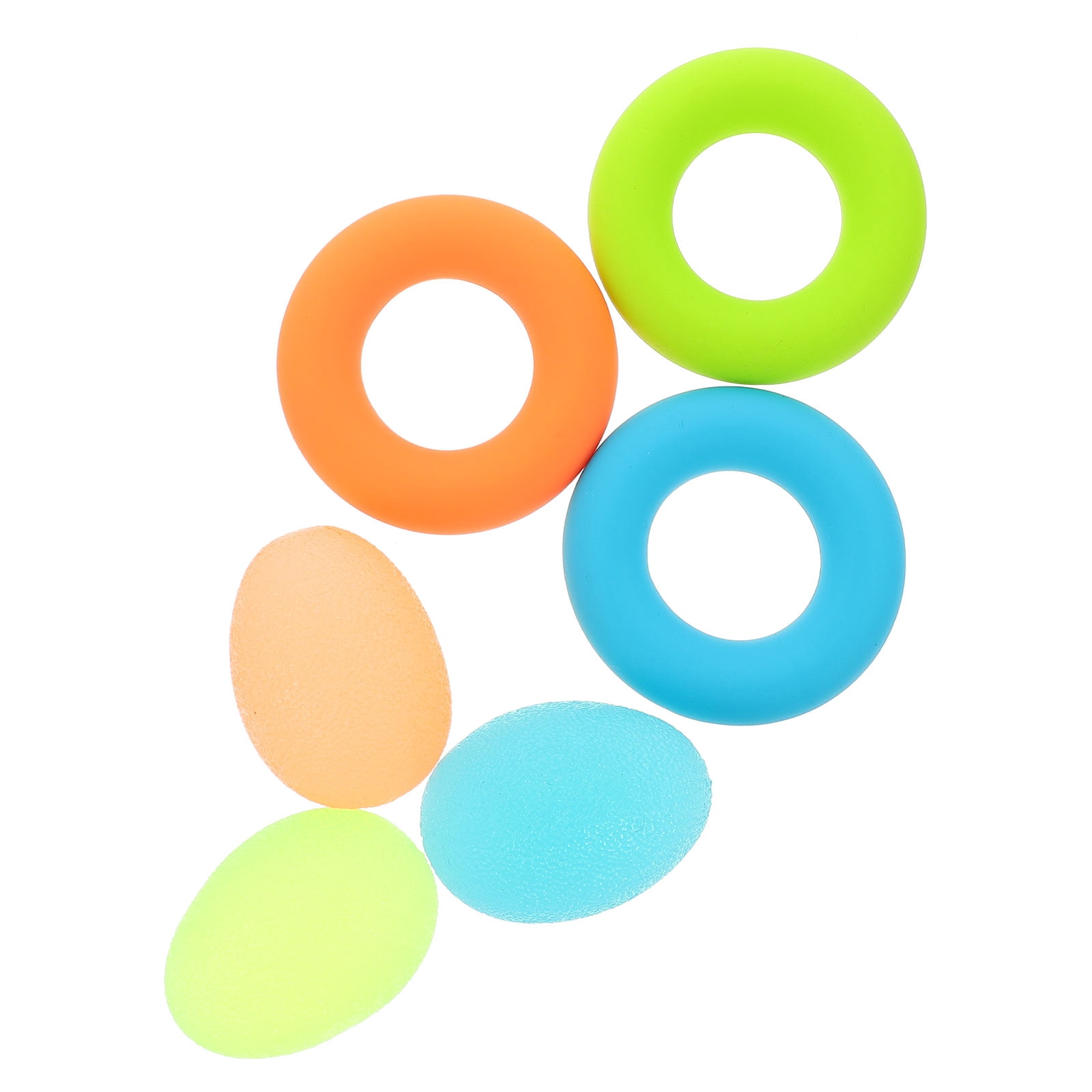 Stress Ball Grip Strengthener Hand Exerciser Circle Squeeze Balls Gym ...