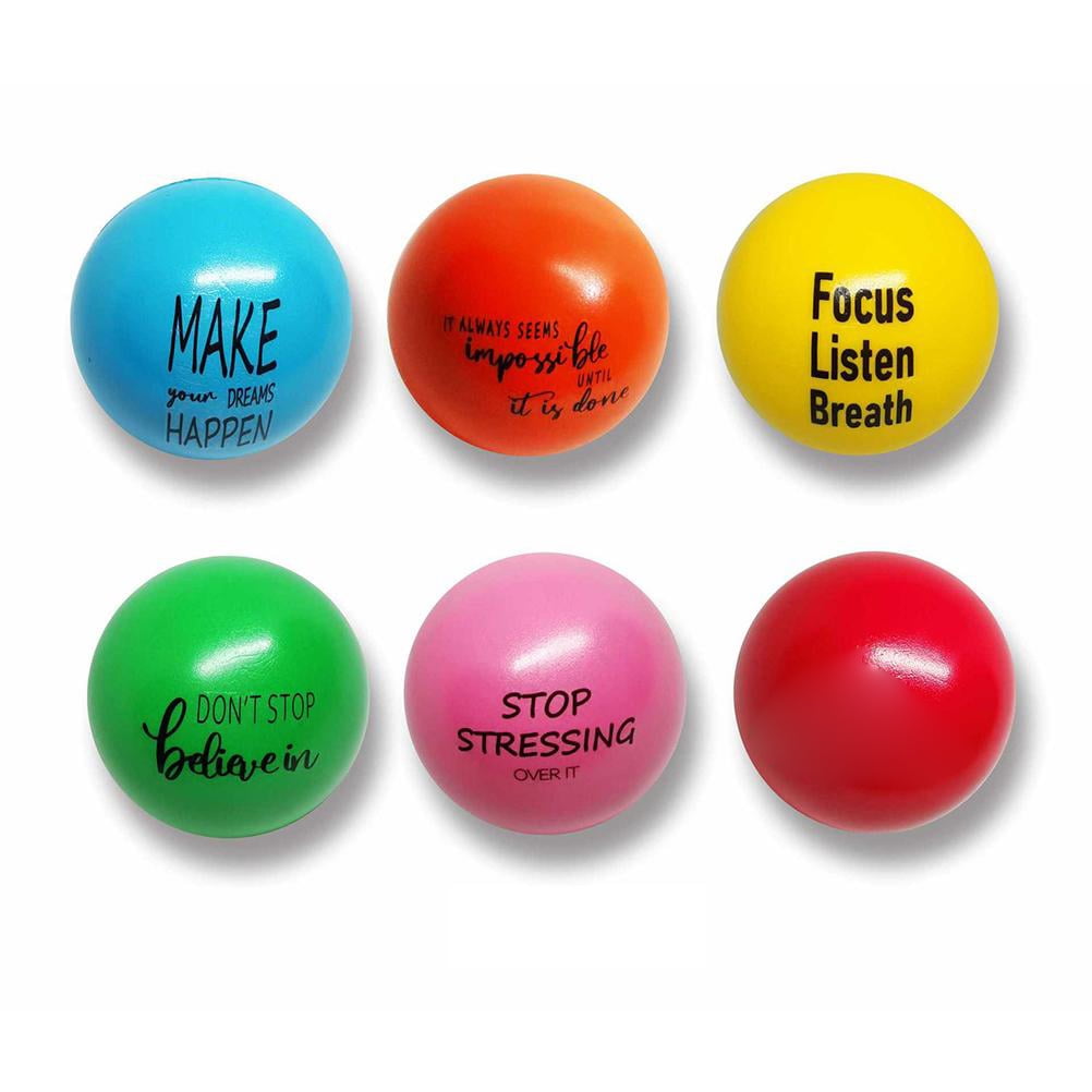 Stress Balls Decompressing Ball with Motivational Quotes Hand Exercise ...