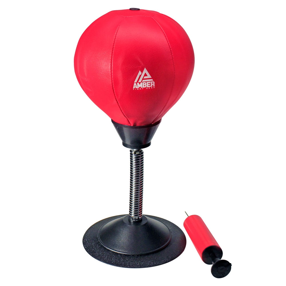Stress Buster Desktop Punching Bag with Pump Desk Speed Bag with Stand ...