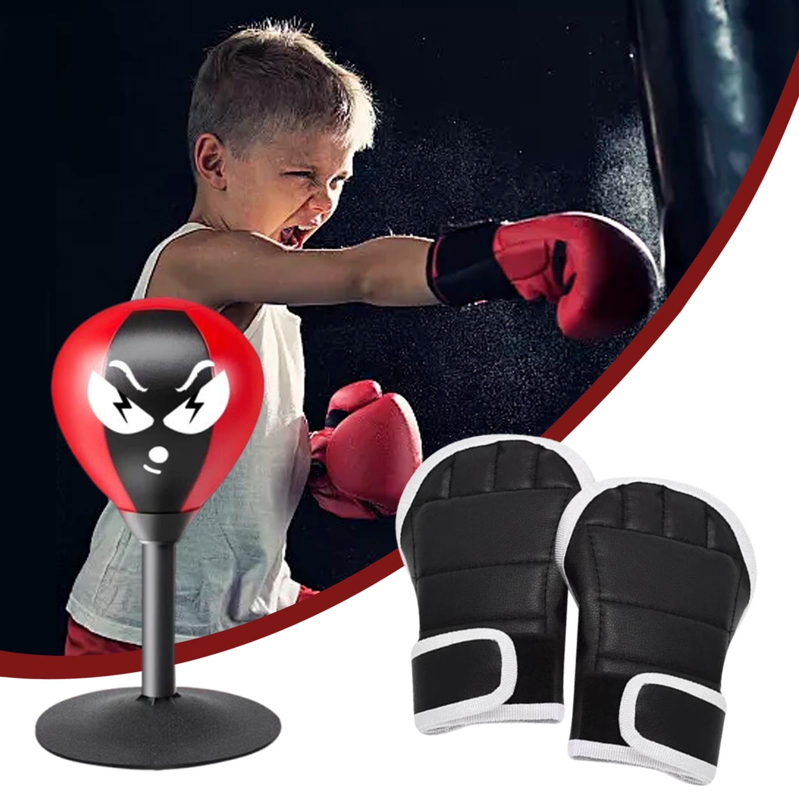 Stress Buster Desktop Punching Bag,Punching Ball Table,Desktop Punch ...