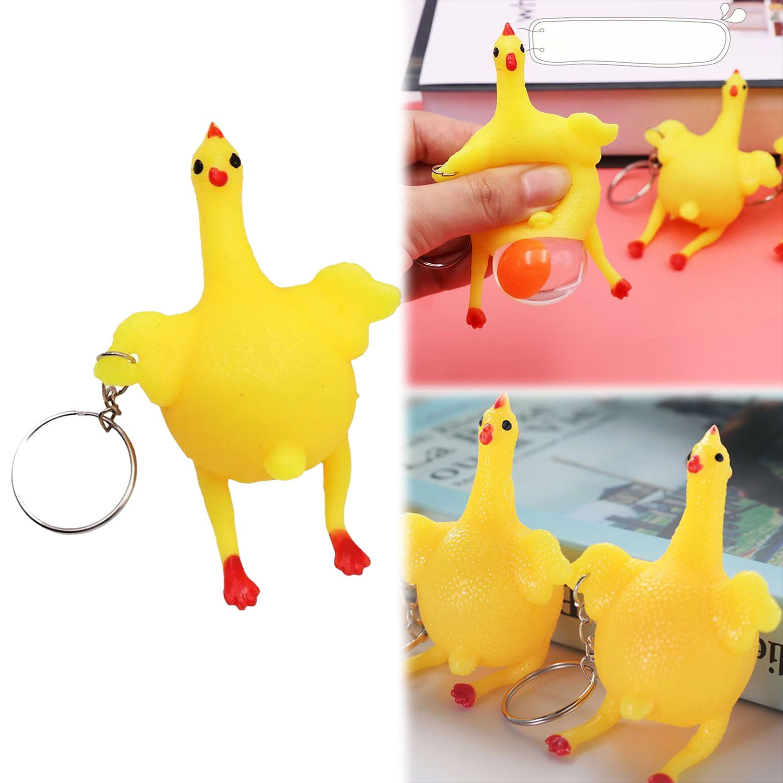 Stress Knead Pressure Toy Slow Vent Under The Layer Chicken Funny New Strange Toys The Layer ...