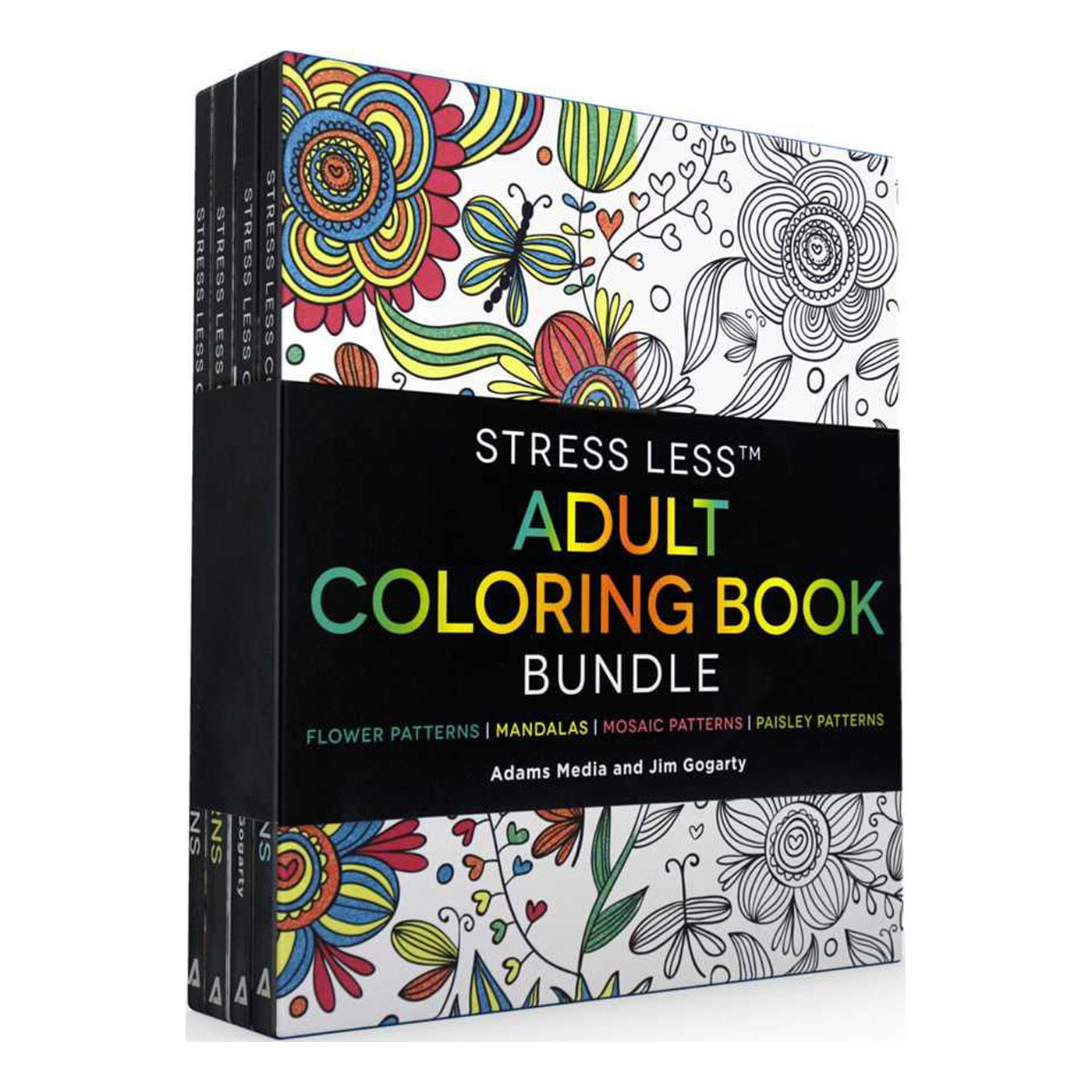 Stress Less Adult Coloring Book Collection - Walmart.com