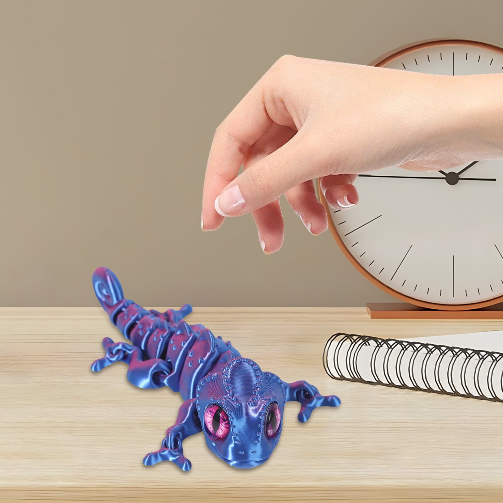 Stress Relief Chameleon Toys Ornaments, 3D Printed Articulated Animal ...