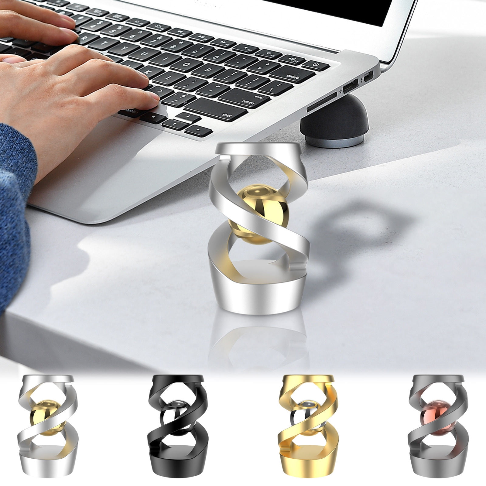 Stress Relief Fidget Toy, Decompression Desk Accessory, Metal ...