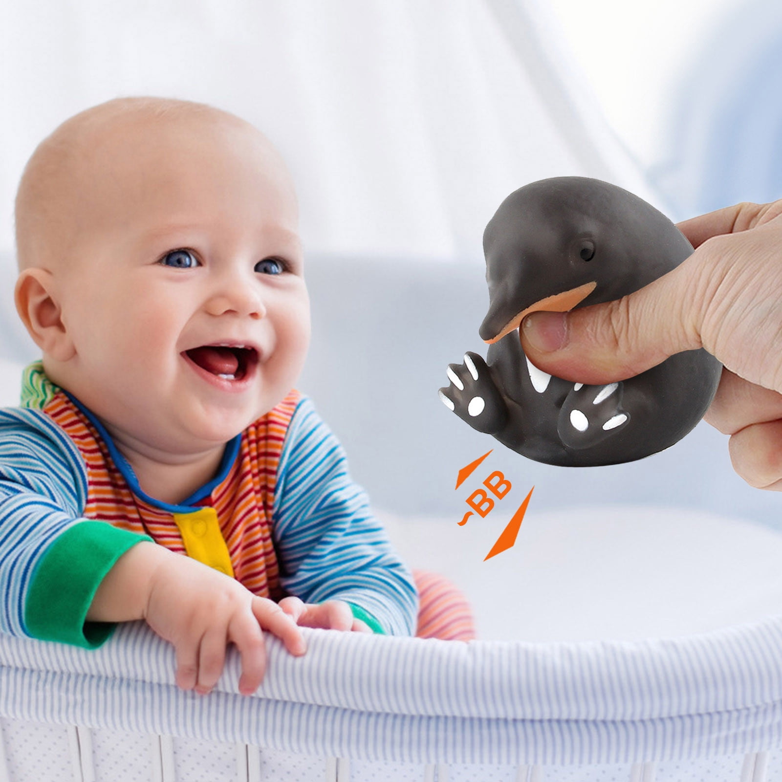 Stress Relief Fidget Toys Set - 8x8cm Squeeze & Sound Pressing Voice ...