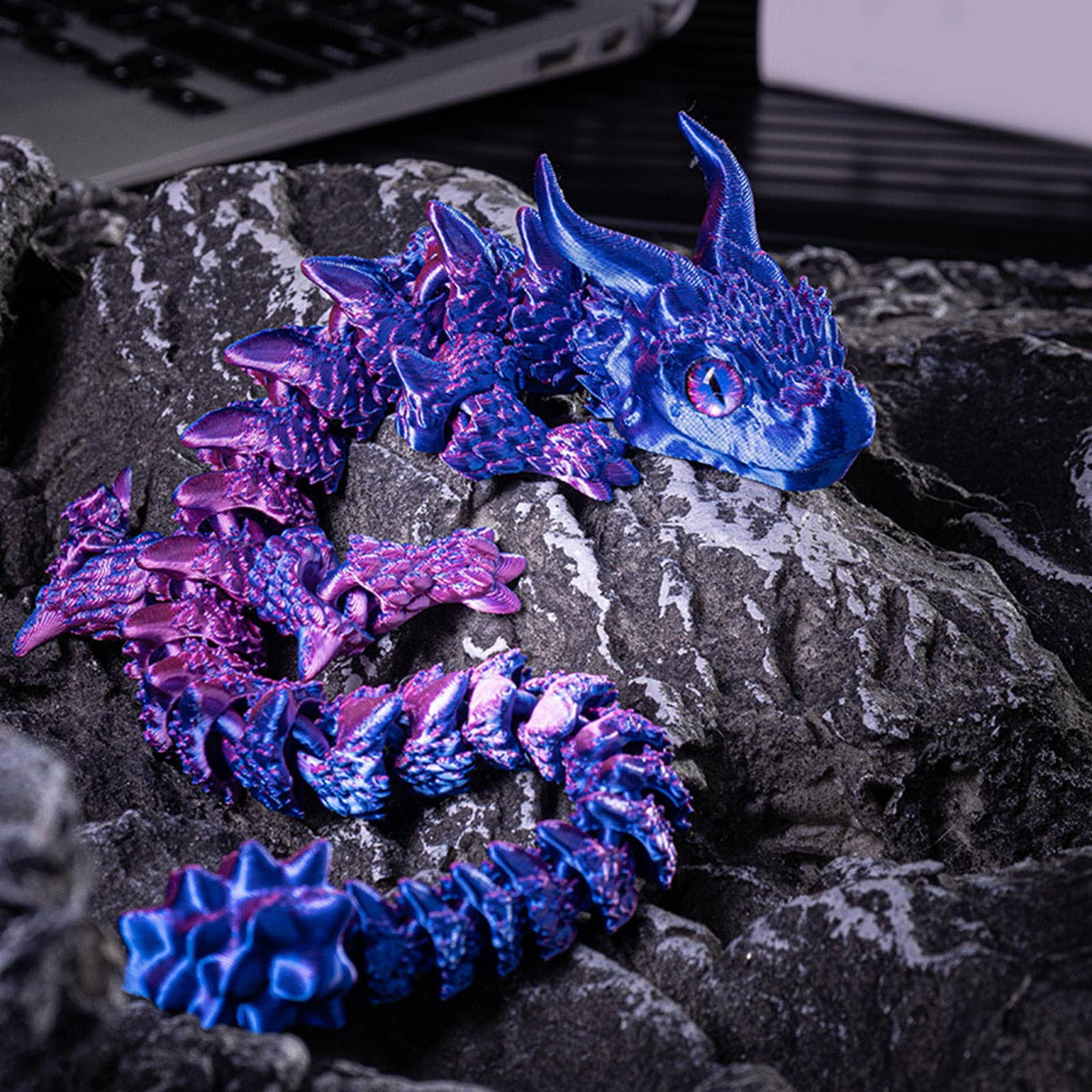 Stress Relief Movable Dragon Toys, 3D Printed Articulated Dicynodon ...