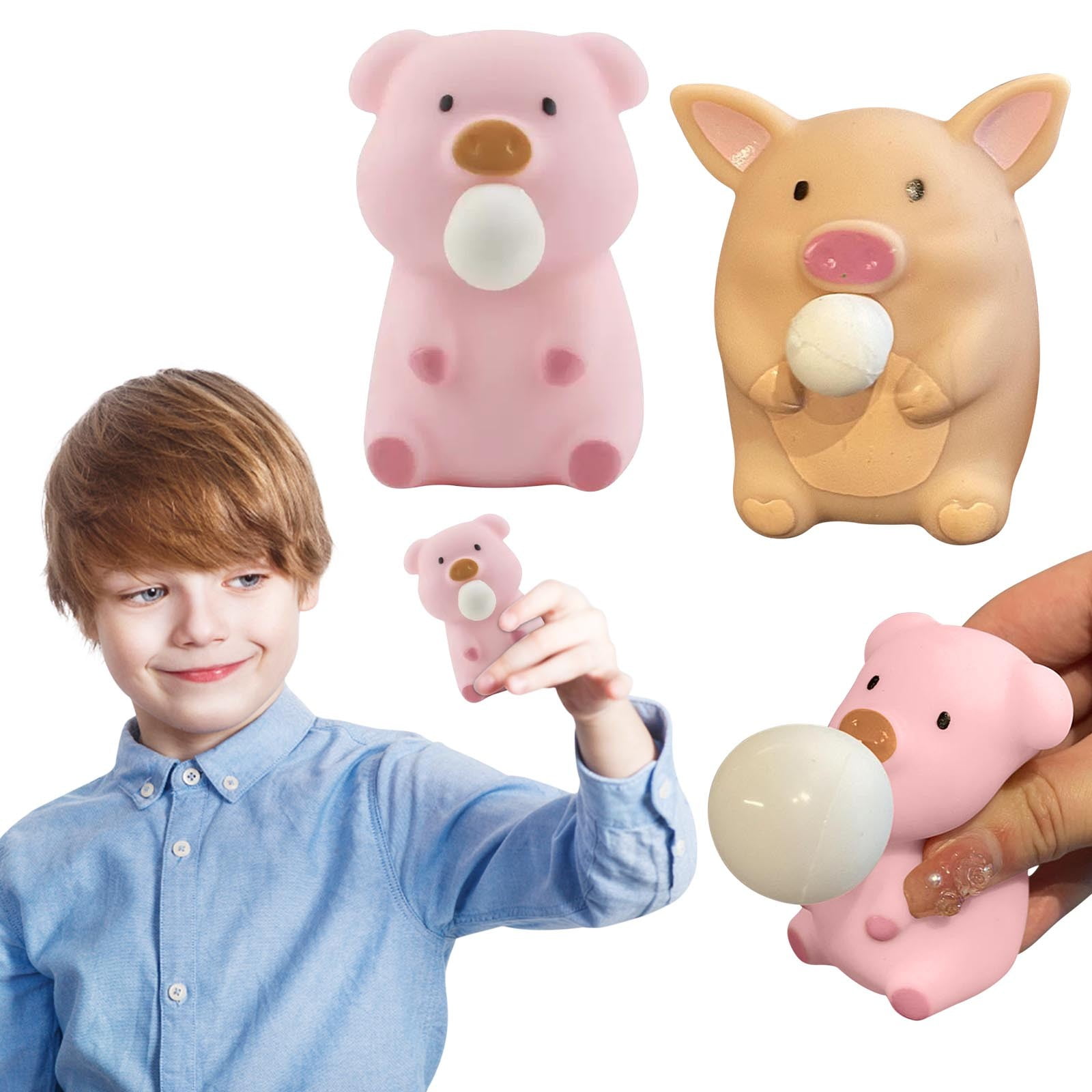 Stress Relief Pig Squeeze Toy | Decompression Fidget Doll | Cute Soft ...