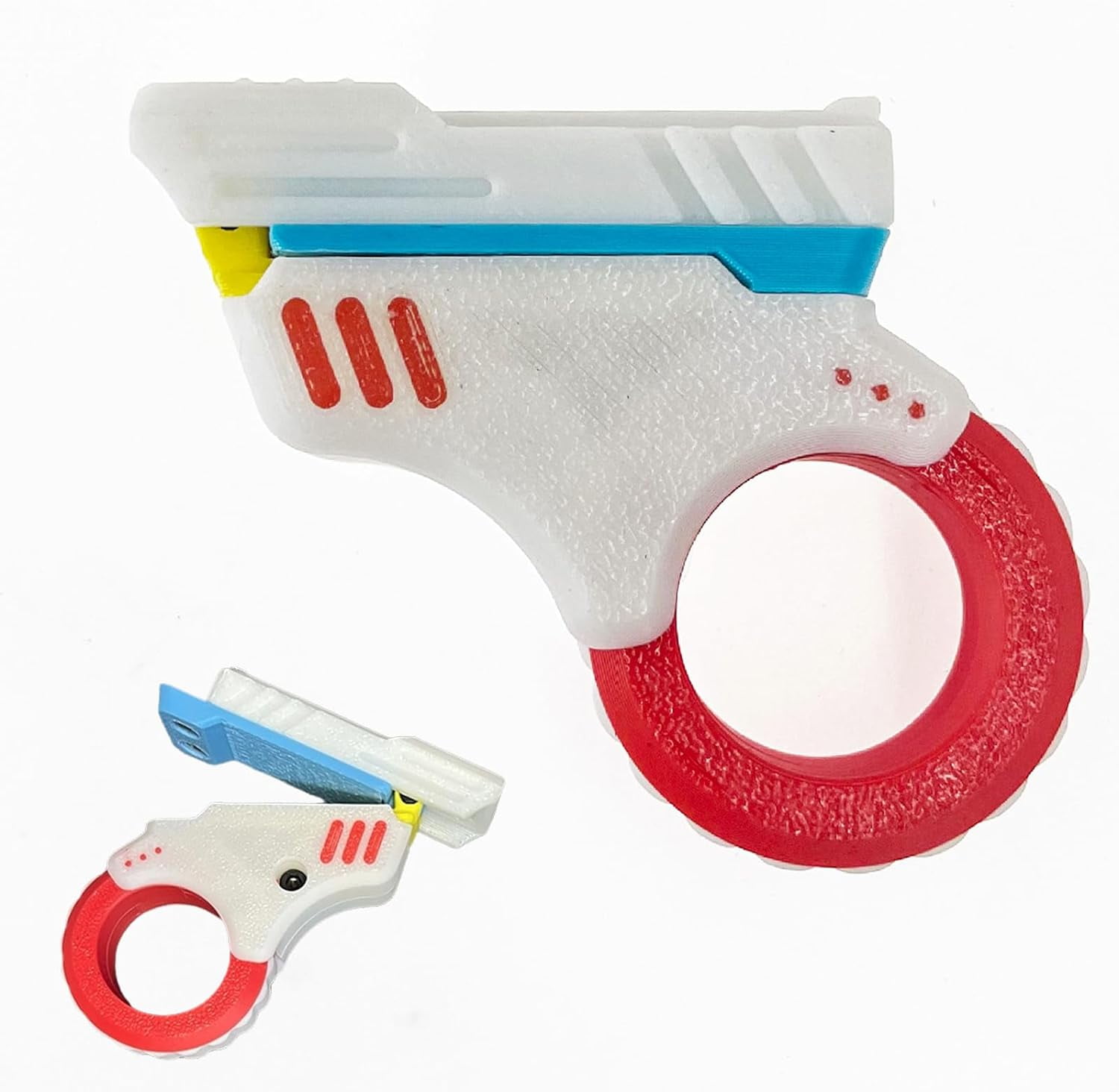 Stress Relief Relax Gyro Finger Toy, 3D Printed Fidget Slider Gun ...