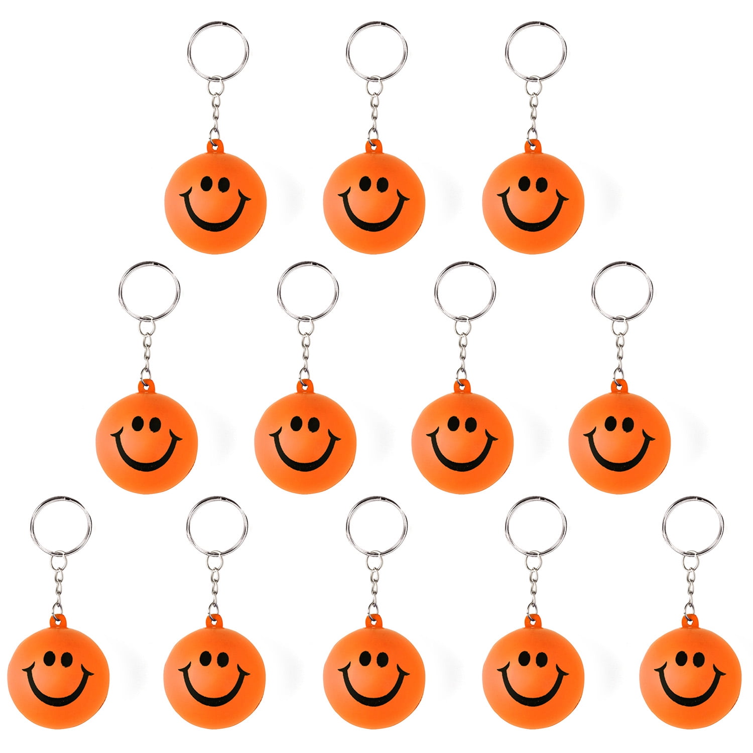 Stress Relief Smiley Face Keychain for Party Favors, School Carnival ...