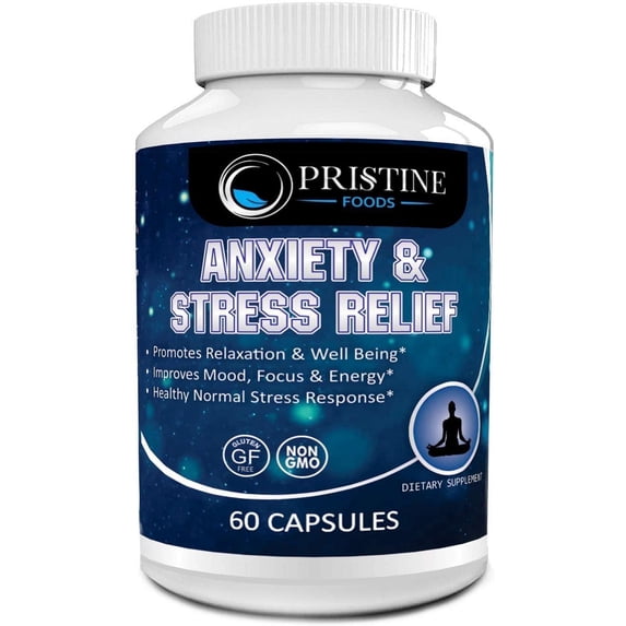 Walmart Stress Relief Support Supplement - Anxiety Capsules, Anti ...