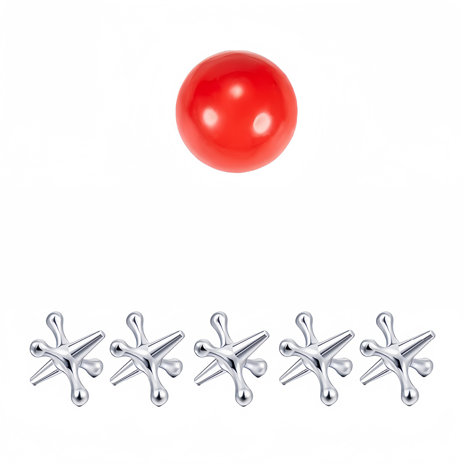 Stress Relief Tabletop Jacks Game Balls Set For Office Home Use with ...