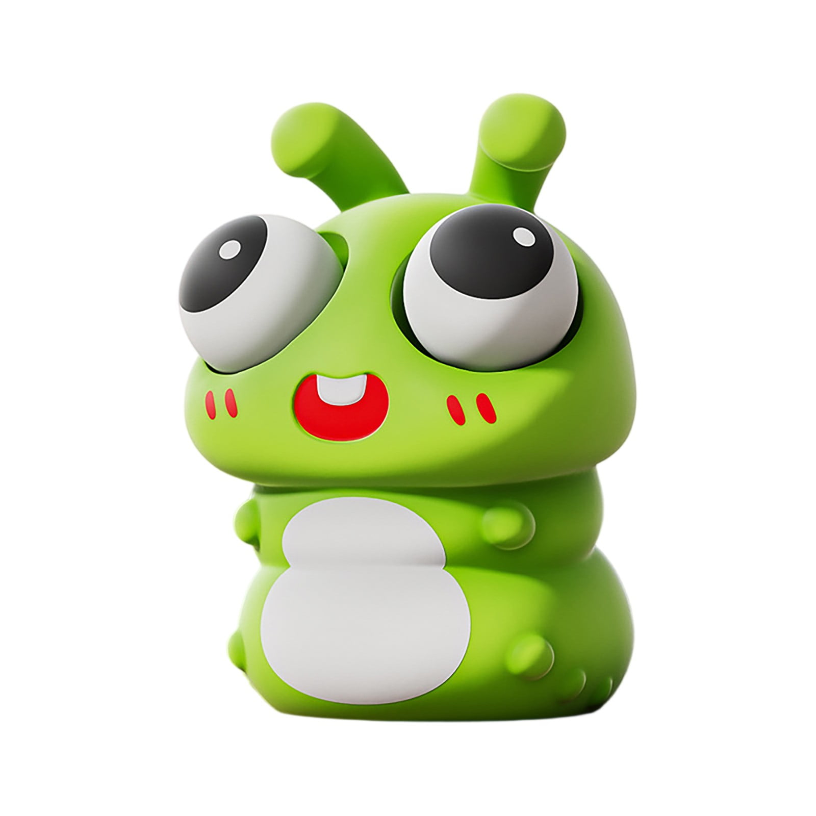 Stress Relief Toy Handmade Silicone Squishy Worm with Popping Eyes Fun ...