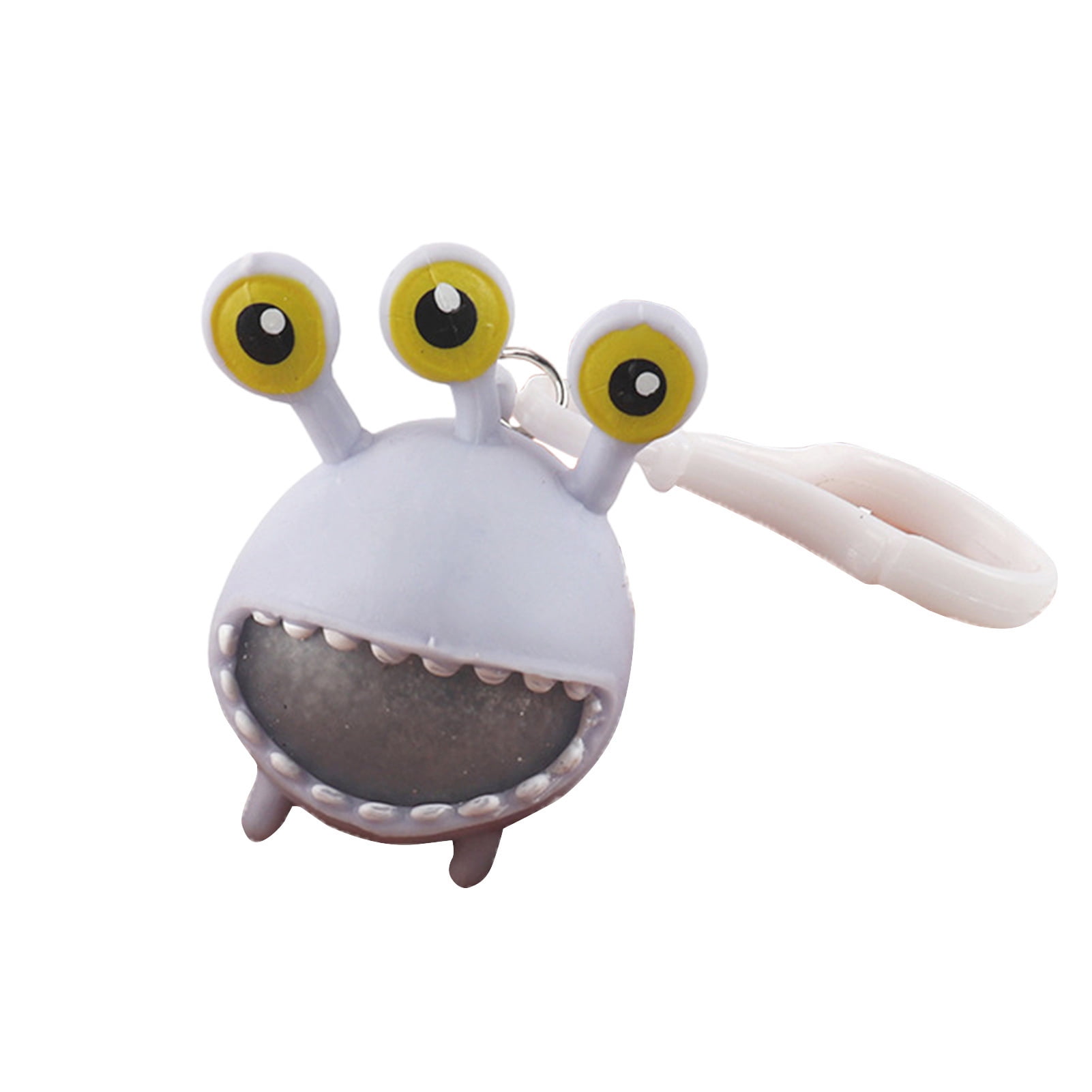 Stress Relief Toy Quick Recovery Three-eyed Monsters Doll Blowing ...