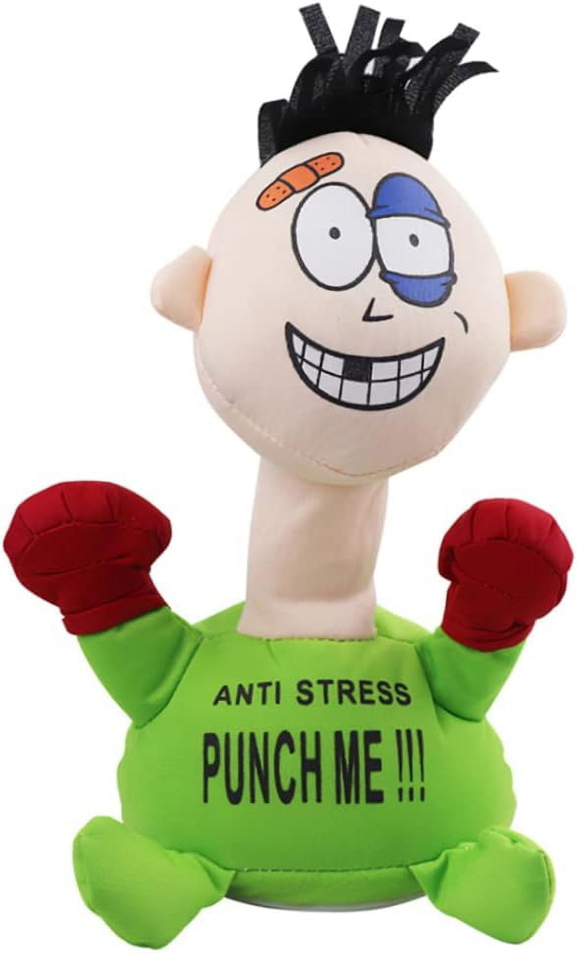 Stress Relief Toys, Electric Anti Stress Punch Me Plush Doll, Desktop ...
