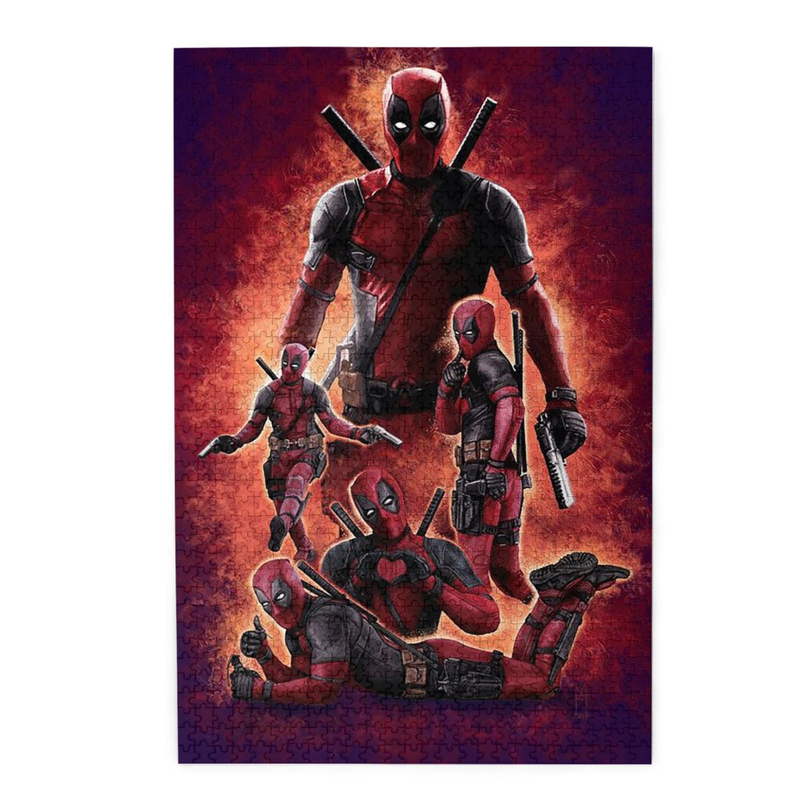 Stress Relieving Puzzle Deadpool Wooden Picture Puzzle 1000 Piece ...