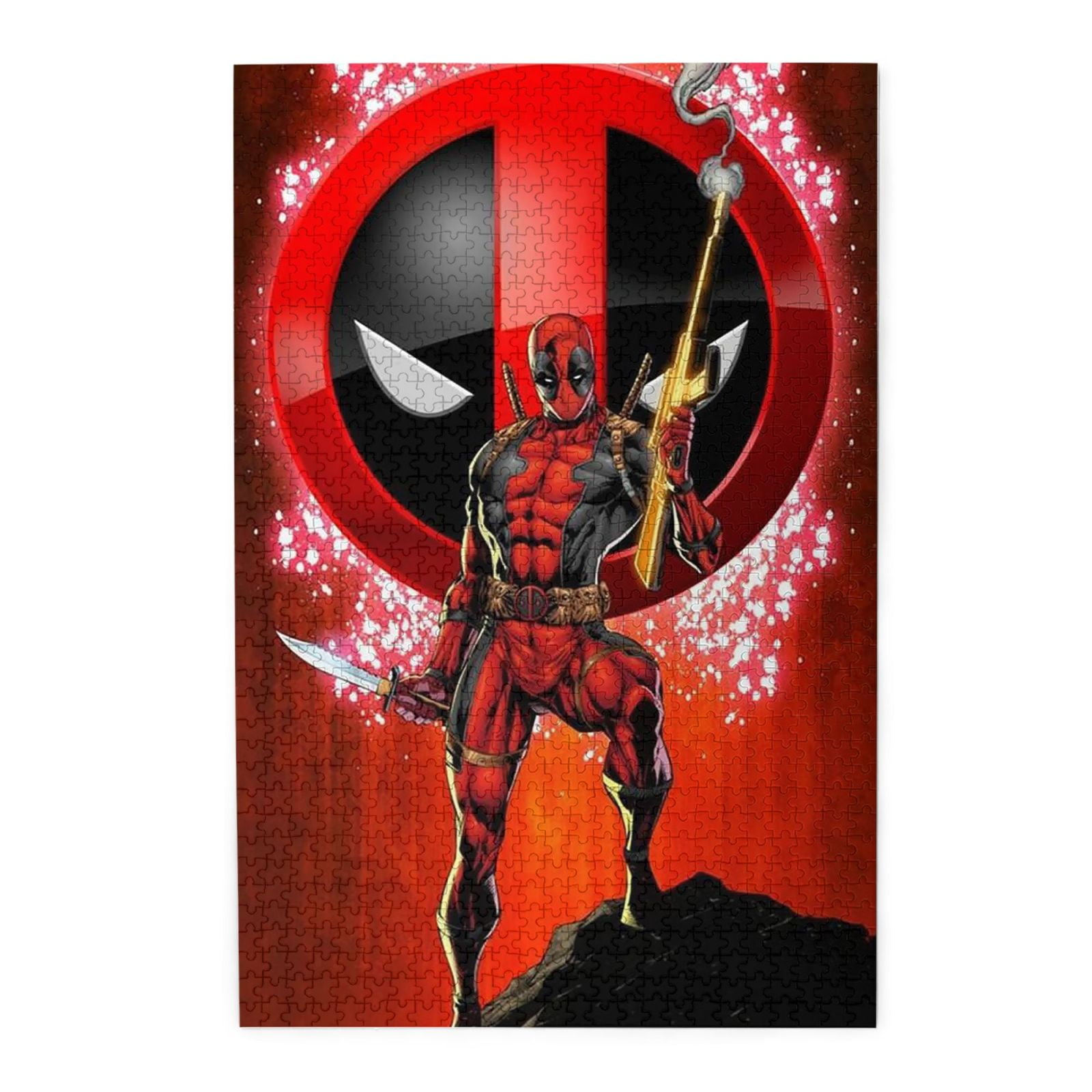 Stress Relieving Puzzle Deadpool Wooden Picture Puzzle 1000 Piece ...