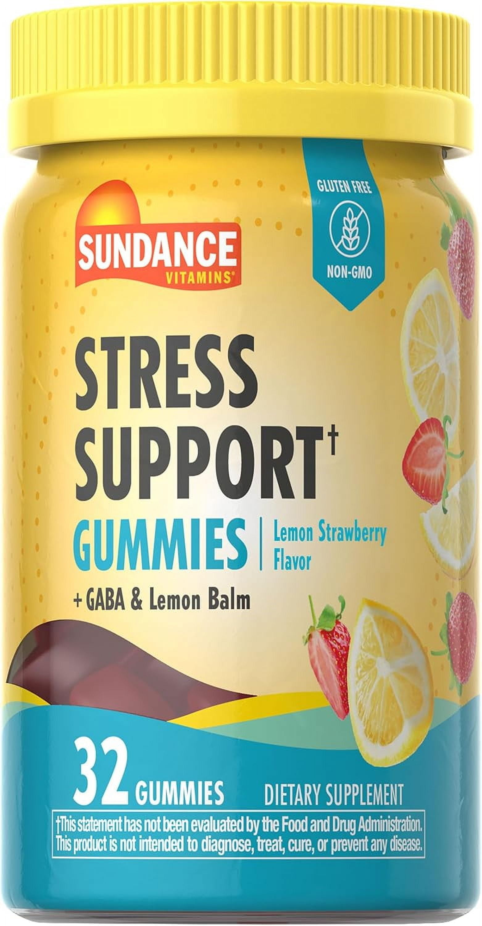 Stress Support Gummies | 32 Count | For Men and Women | Lemon ...