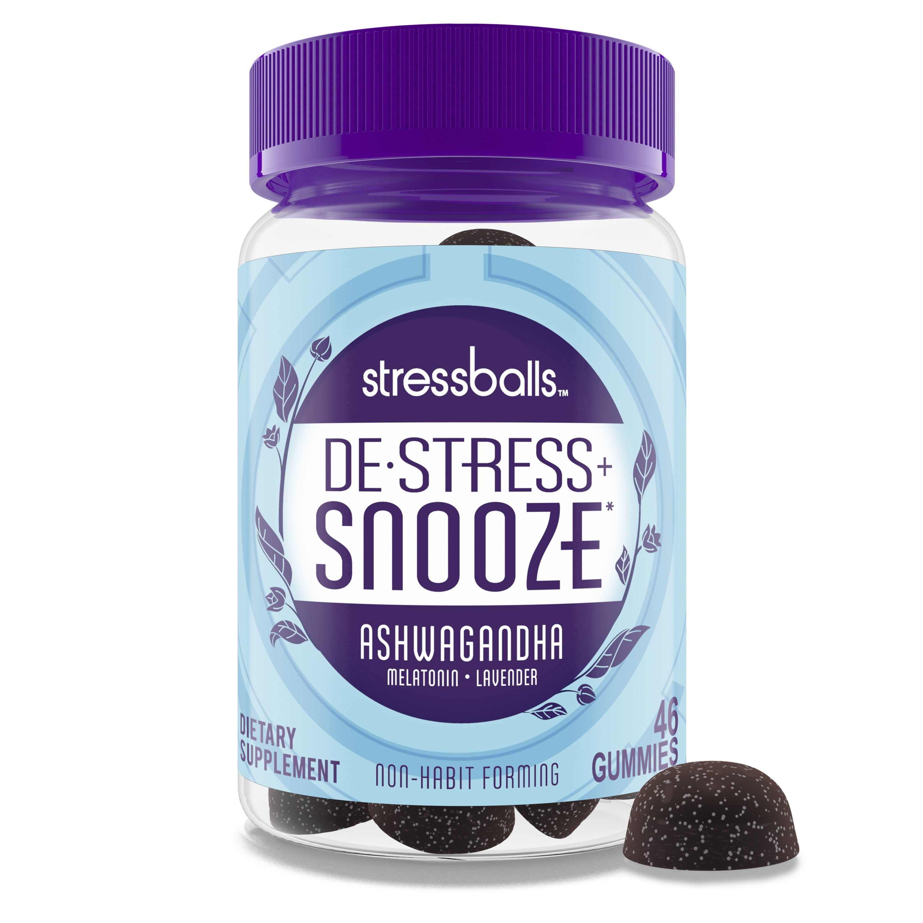 Stressballs Sleep Gummies With Melatonin, Ashwagandha, Anxiety Relief ...