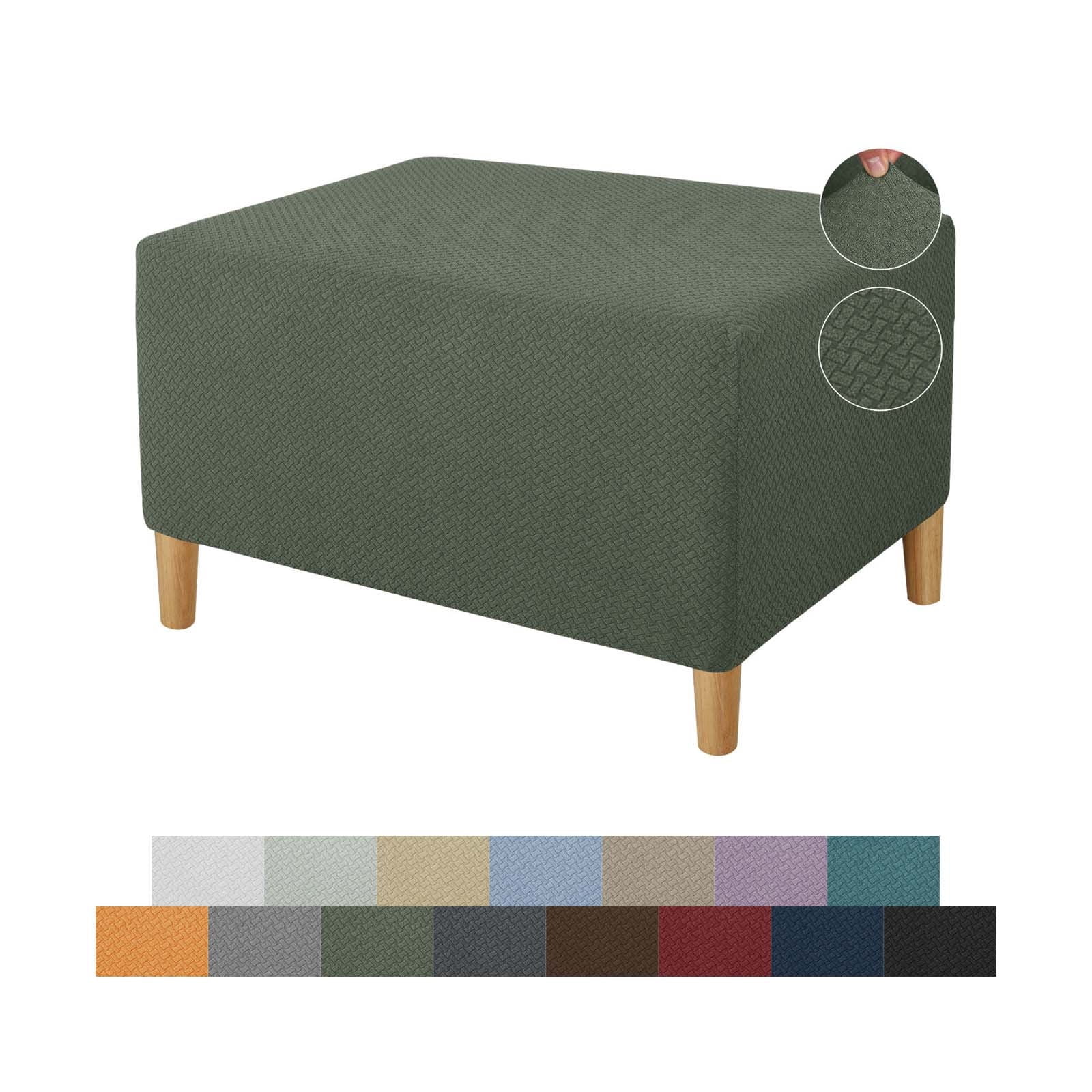 Stretch All-inclusive Footstool Cover Rectangle Universal Thicken ...