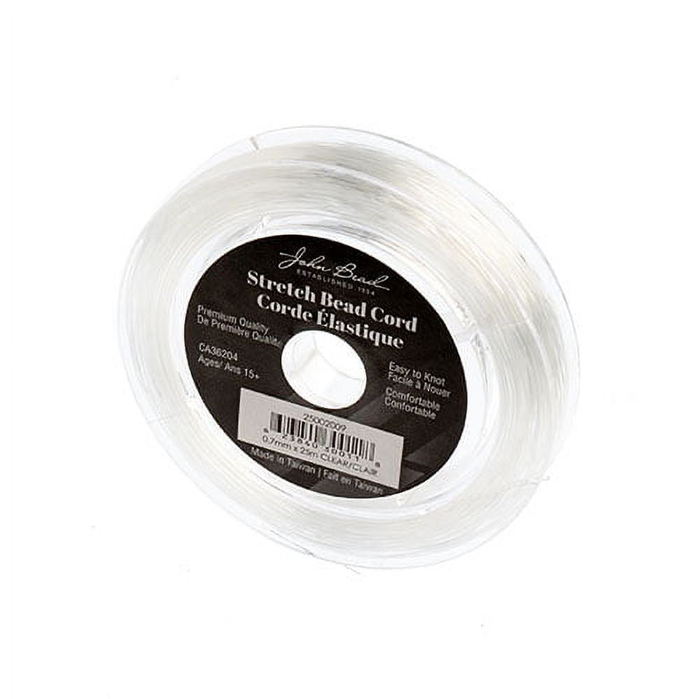 Stretch Bead Cord 0.7mm x 25 meters Clear - Walmart.com