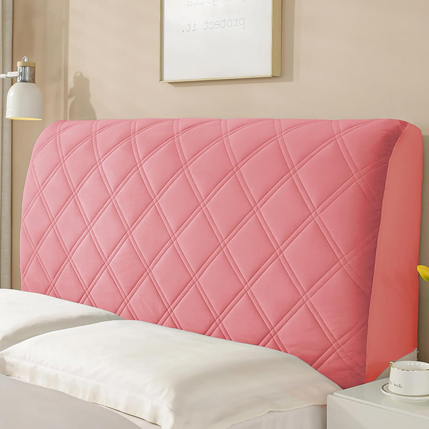 Stretch Bed Headboard Slipcover,Bed Headboard Cover for Queen ...