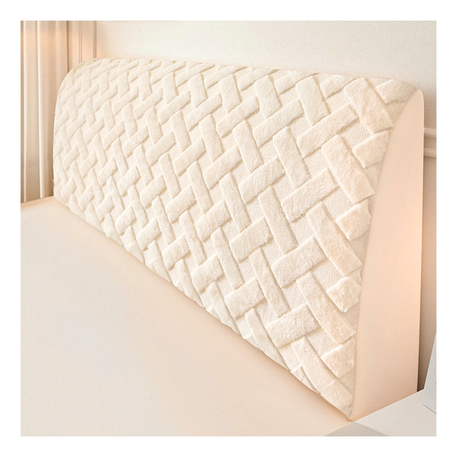 Stretch Bed Headboard Slipcover for Queen King Size, Jacquard Headboard ...