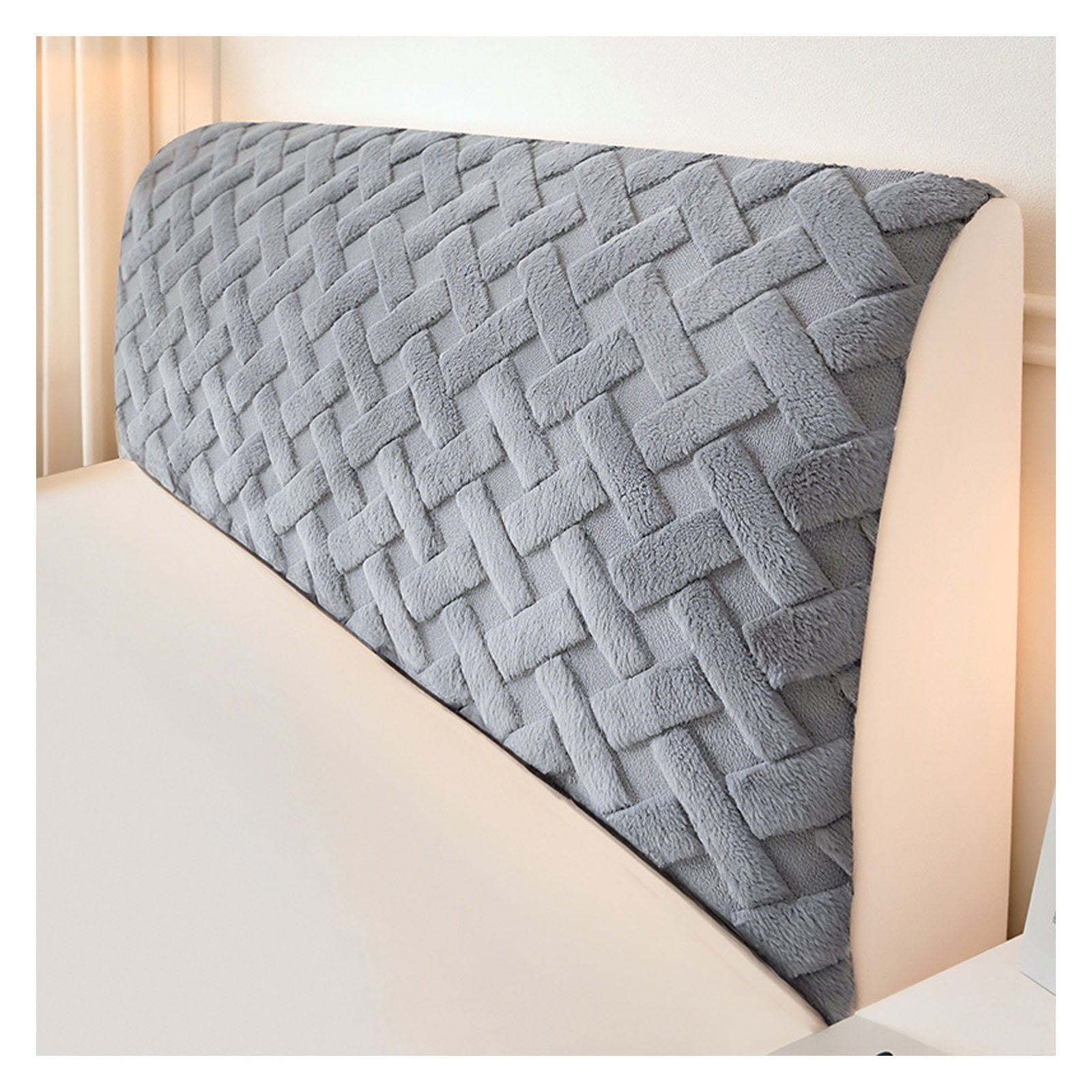 Stretch Bed Headboard Slipcover for Queen King Size, Jacquard Headboard ...