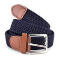 X-Large Stretch Braided Woven Belts without Holes, Elastic Casual Belts ...