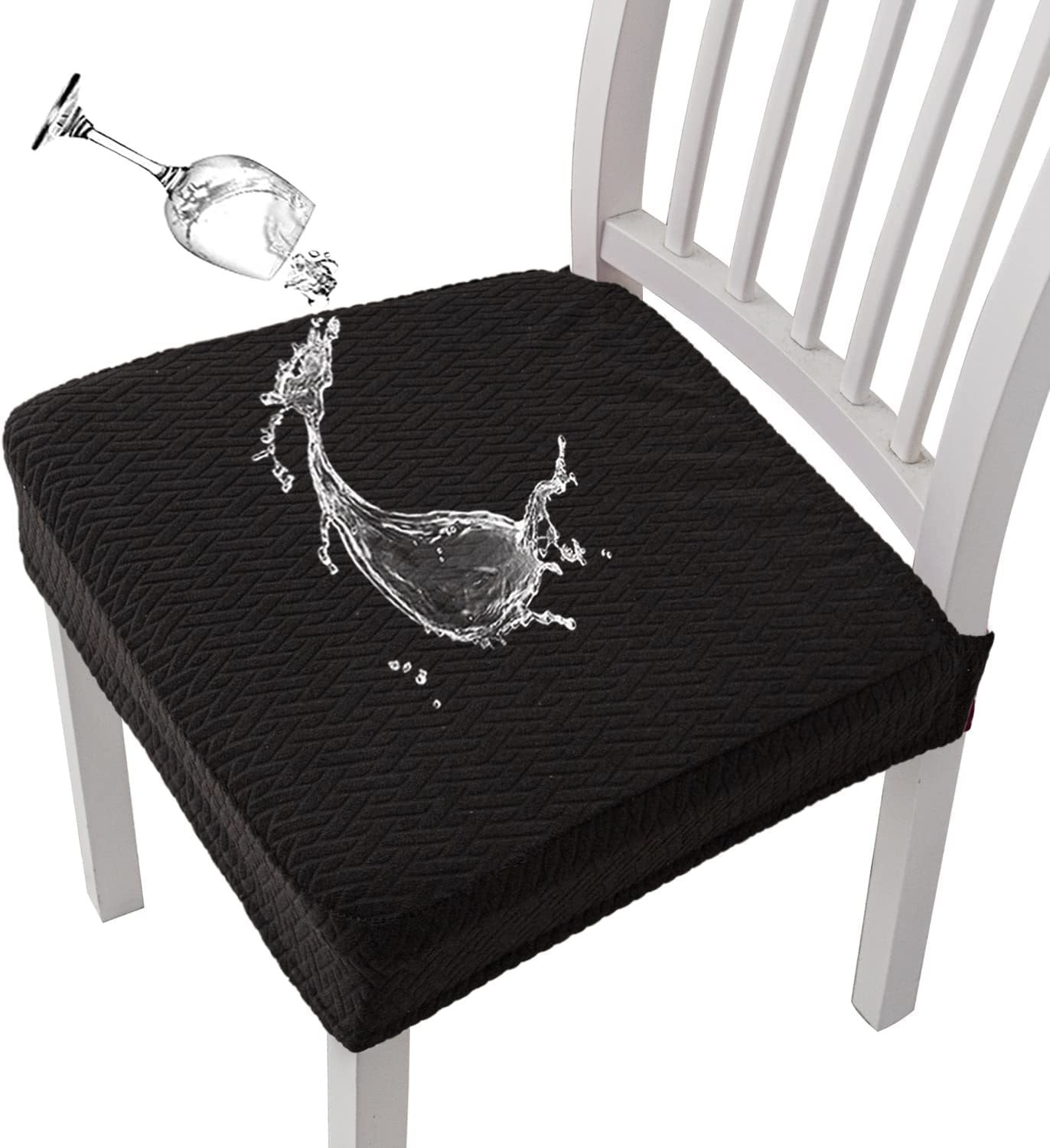 Stretch Chair Covers - Water-Resistant, Stain-Proof TPU Backing ...