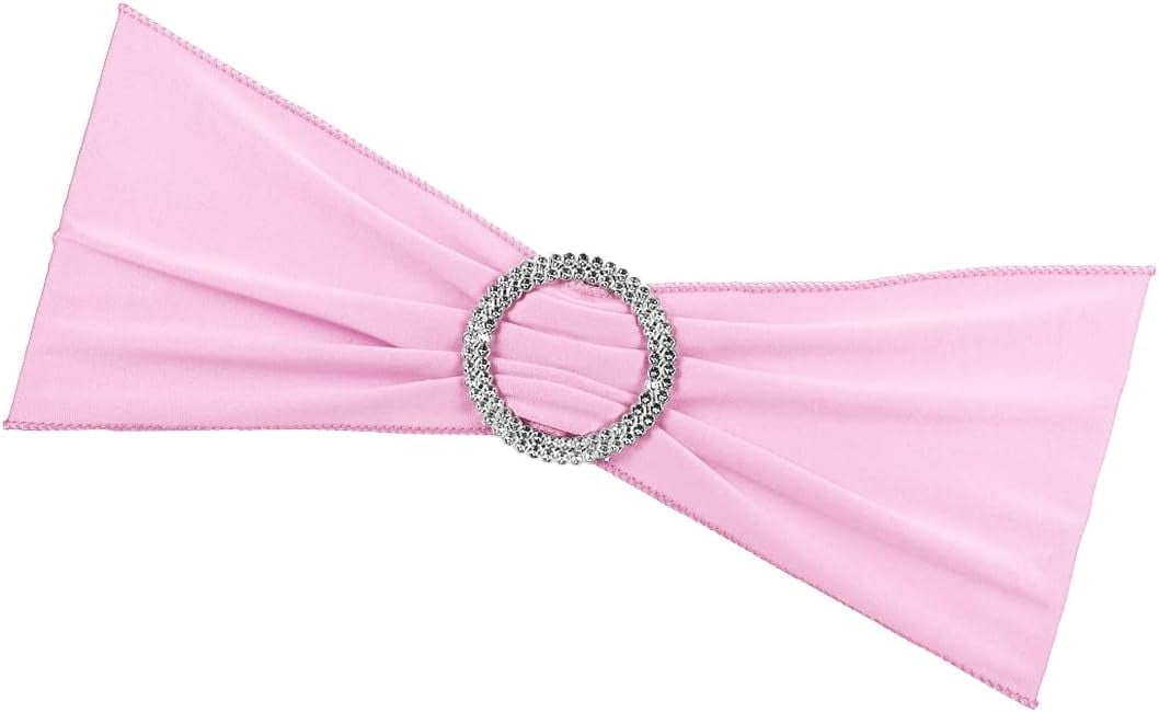 Stretch Chair Sashes Bows - 25 Pack Elastic Chair Bands Sashes Fits for ...