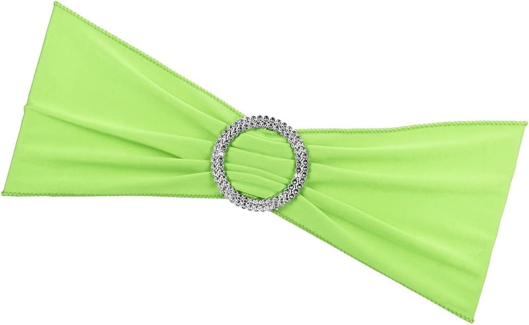 Stretch Chair Sashes Bows - 25 Pack Elastic Chair Bands Sashes Fits for ...