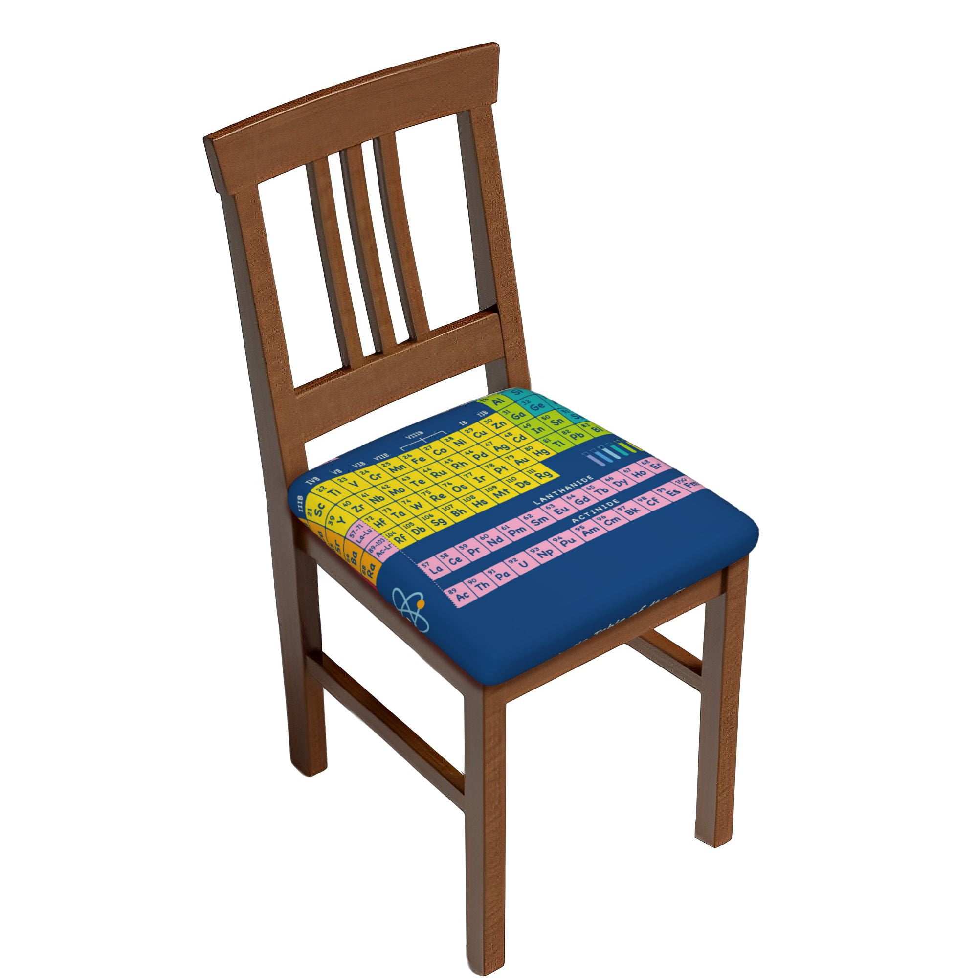 Stretch Chair Seat Covers Periodic Table Of Elements Removable Washable ...