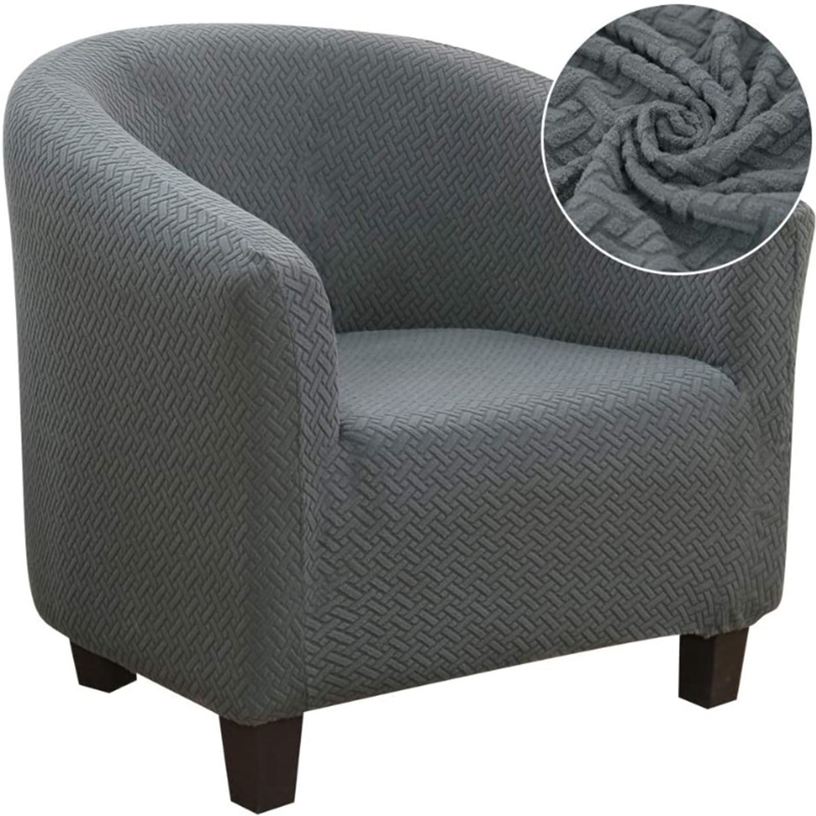 Stretch Club Chair Slipcover Tub Chair Covers, 1 Piece Armchair Covers ...