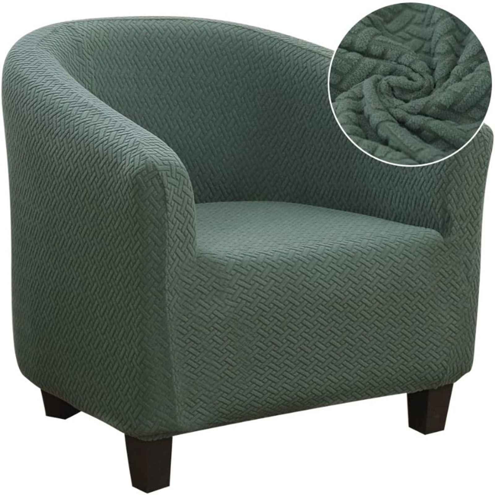 Stretch Club Chair Slipcover Tub Chair Covers, 1 Piece Armchair Covers ...