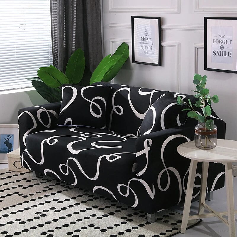 Stretch Corner Sofa Cover Slipcovers Elastic All-inclusive Couch Case ...