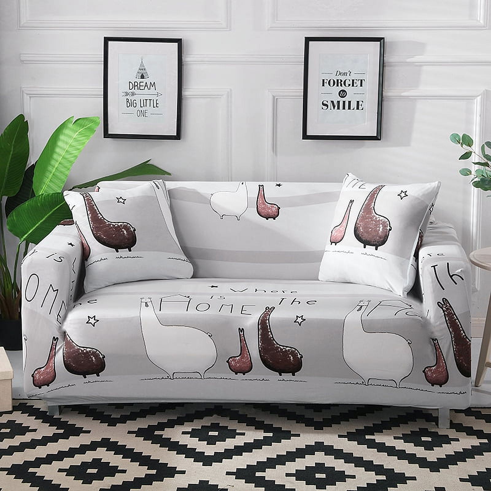 Stretch Corner Sofa Cover Slipcovers Elastic All-inclusive Couch Case ...