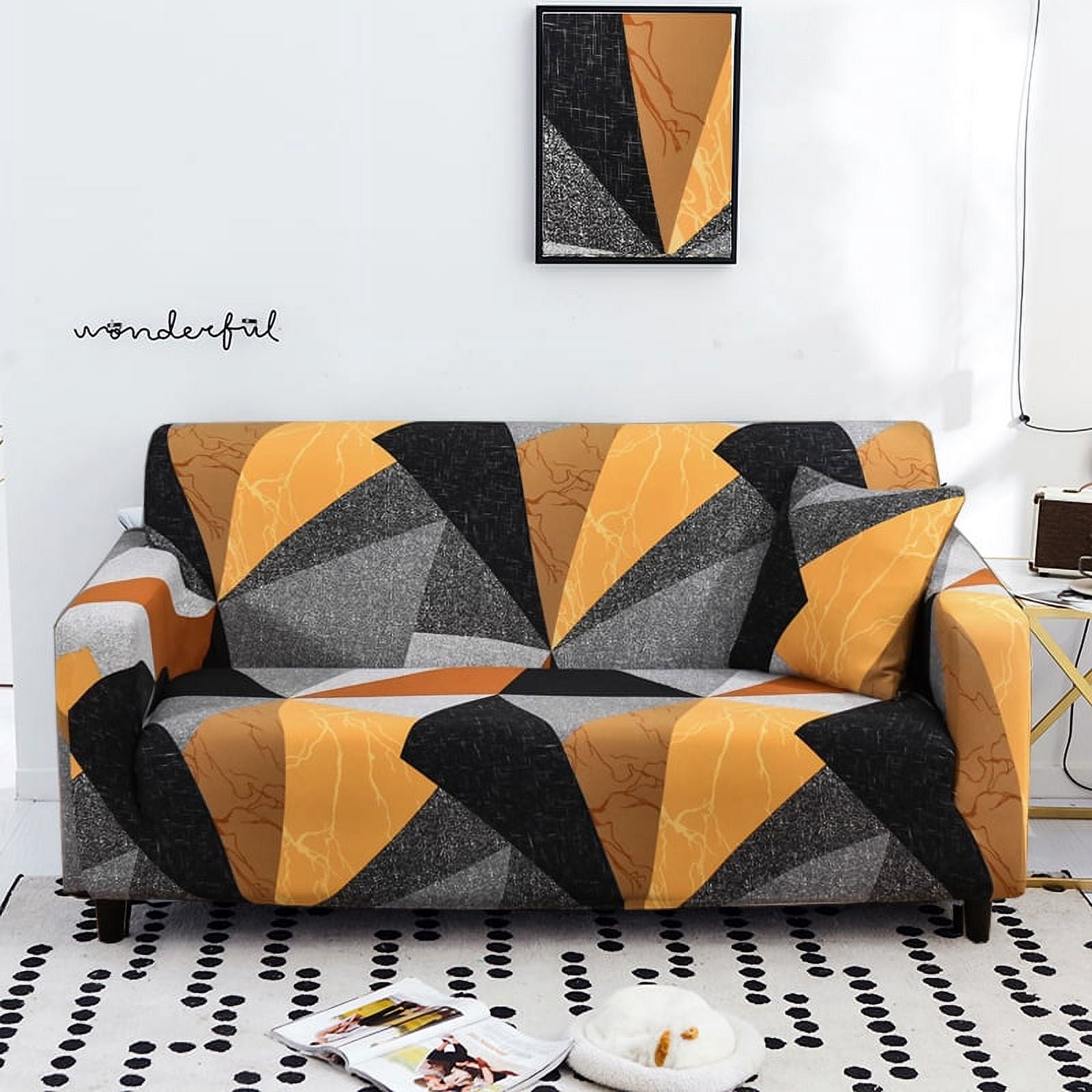 Stretch Corner Sofa Cover Slipcovers Elastic All-inclusive Couch Case ...