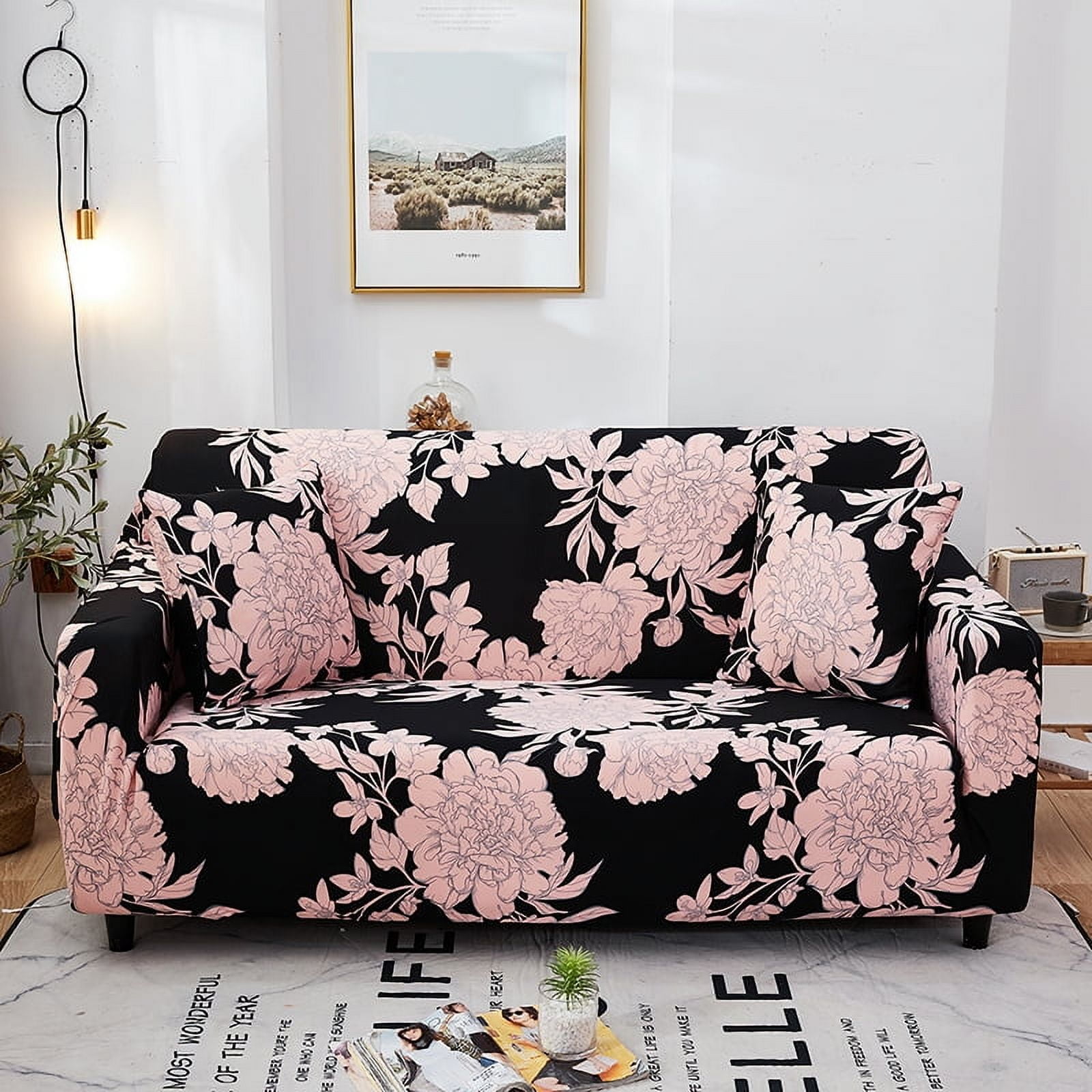 Stretch Corner Sofa Cover Slipcovers Elastic All-inclusive Couch Case ...
