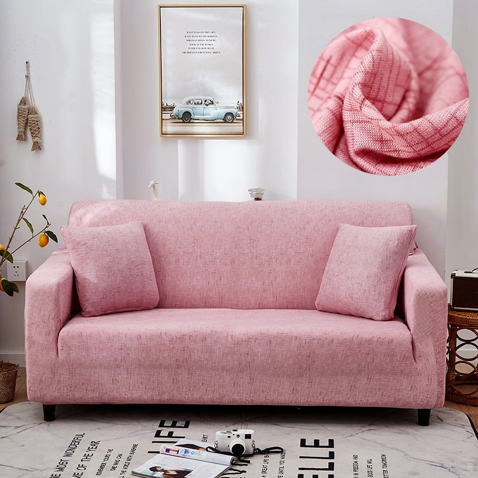 Stretch Corner Sofa Cover Slipcovers Elastic All-inclusive Couch Case ...