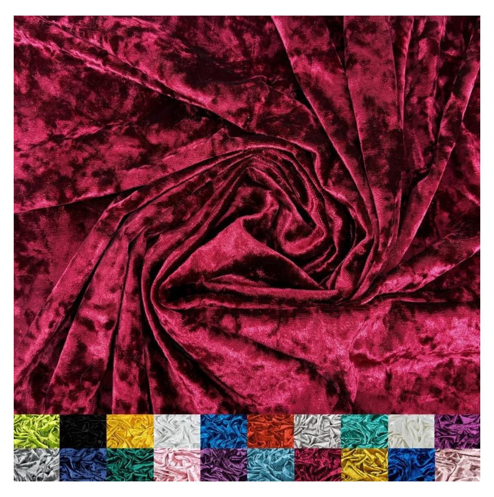 Stretch Crushed Fabric by The Yard - 60/62" Wide Soft Fabric for Sewing ...