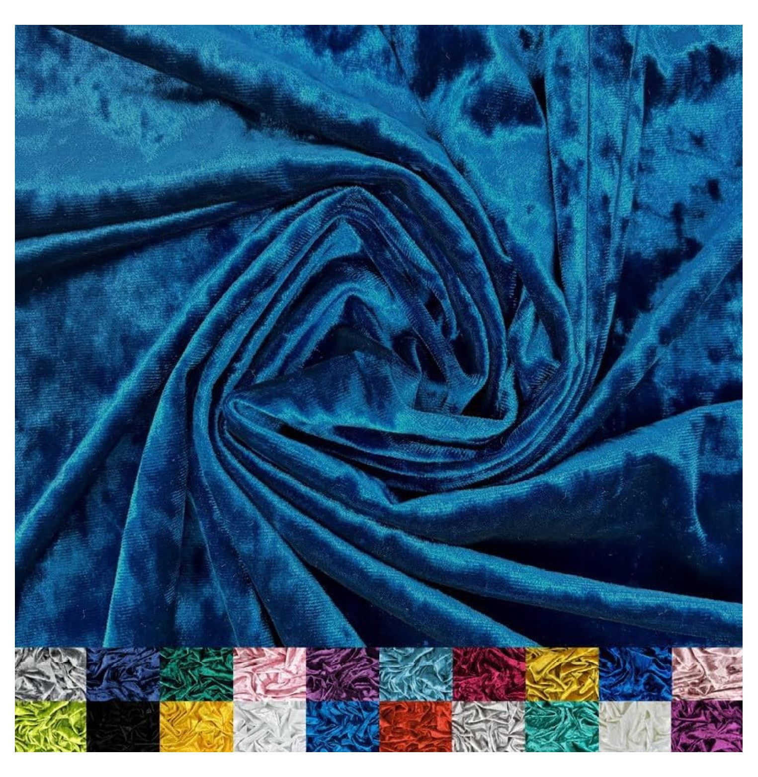 Stretch Crushed Fabric by The Yard - 60/62" Wide Soft Fabric for Sewing ...