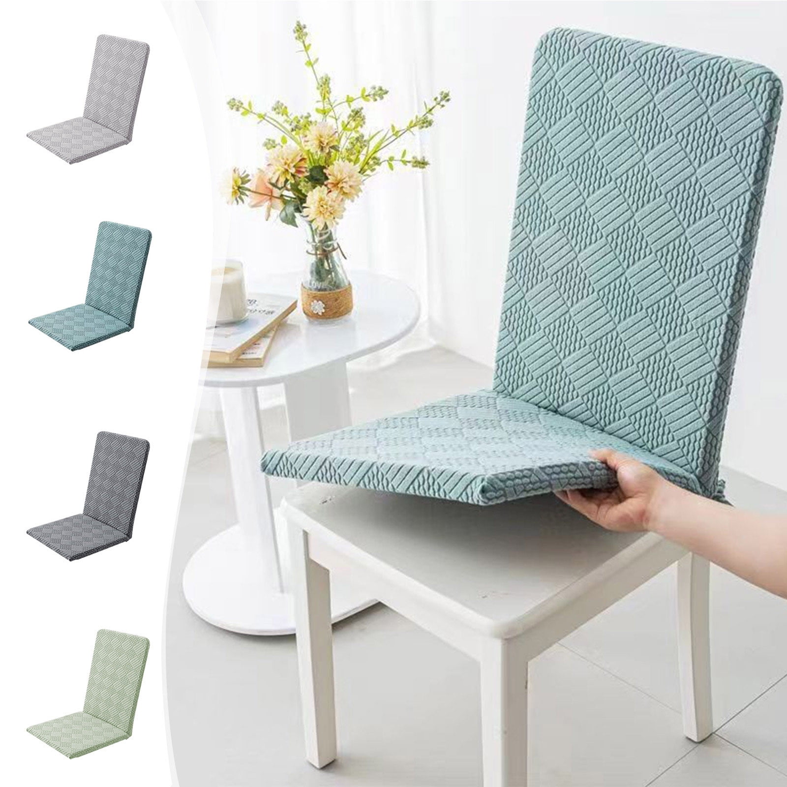 Stretch Dining Chair Covers, Removable Slip Proof Chair Protectors ...